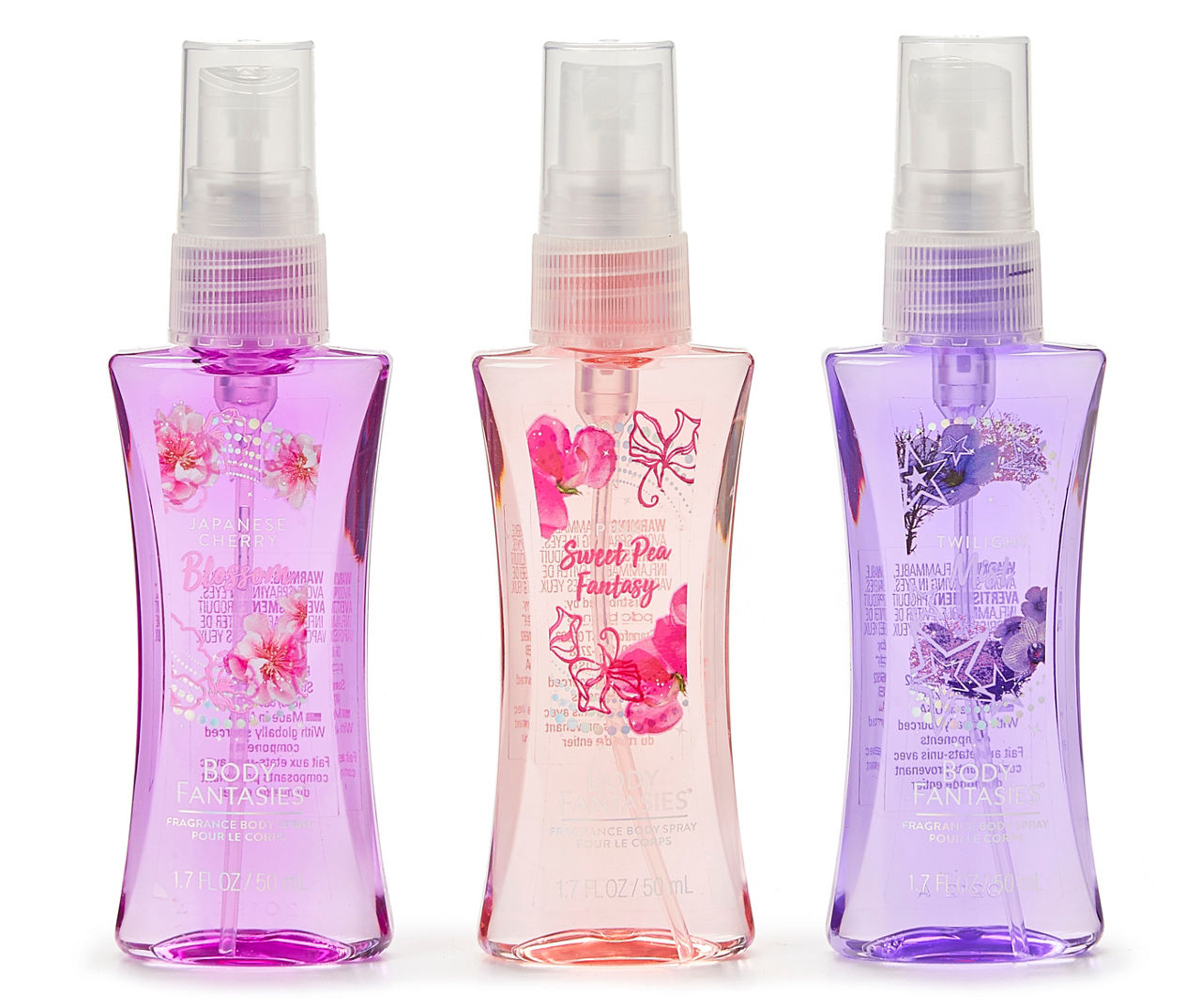 Body Fantasies Classic Florals 3-Piece Body Spray Gift Set | Big Lots