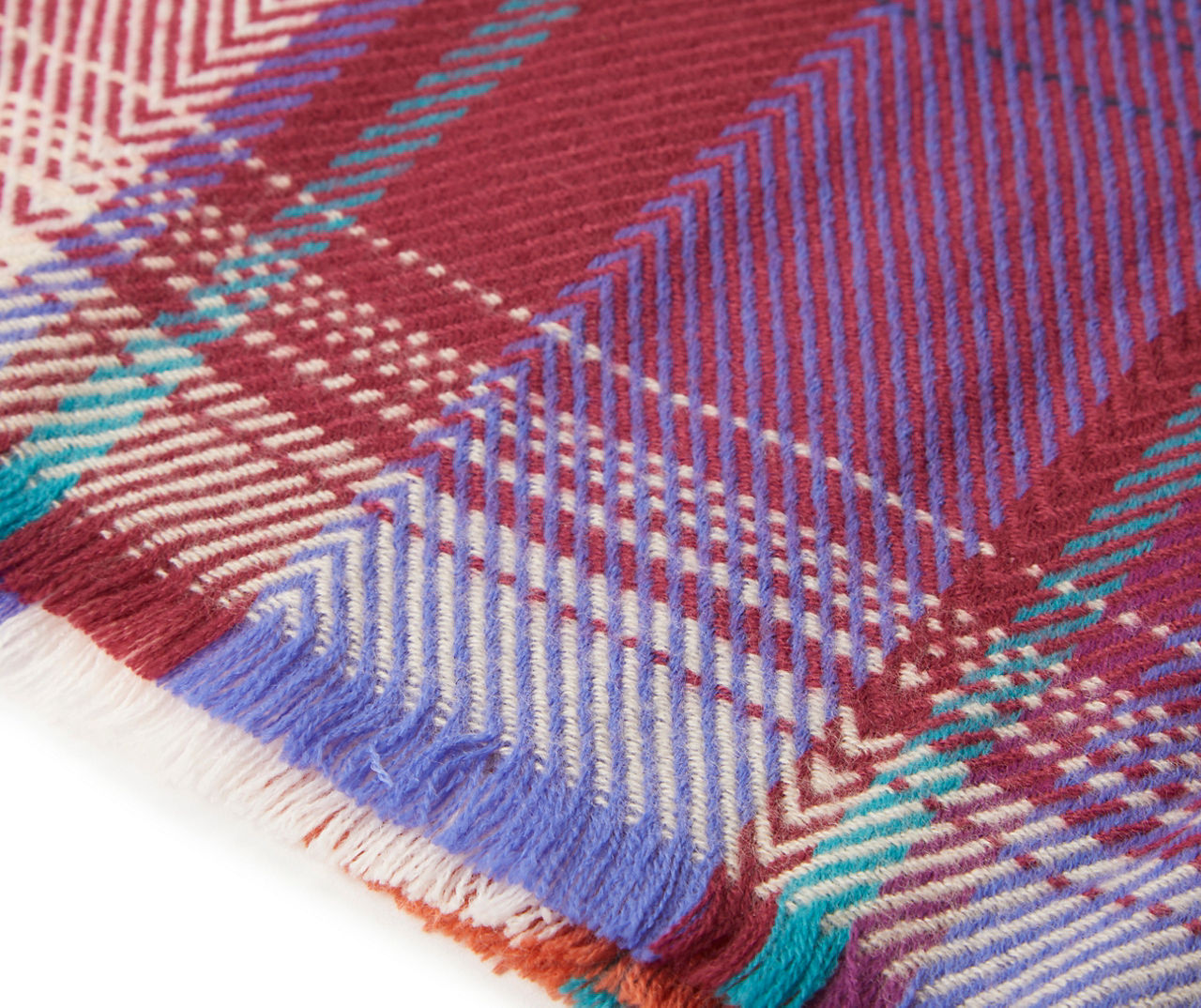 Purple & Red Plaid Ruana | Big Lots