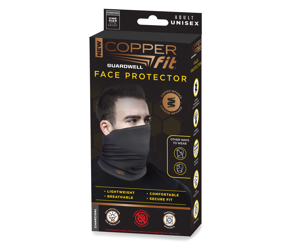 As Seen On TV Unisex Adult Copper Fit Guardwell Face Protector | Big Lots