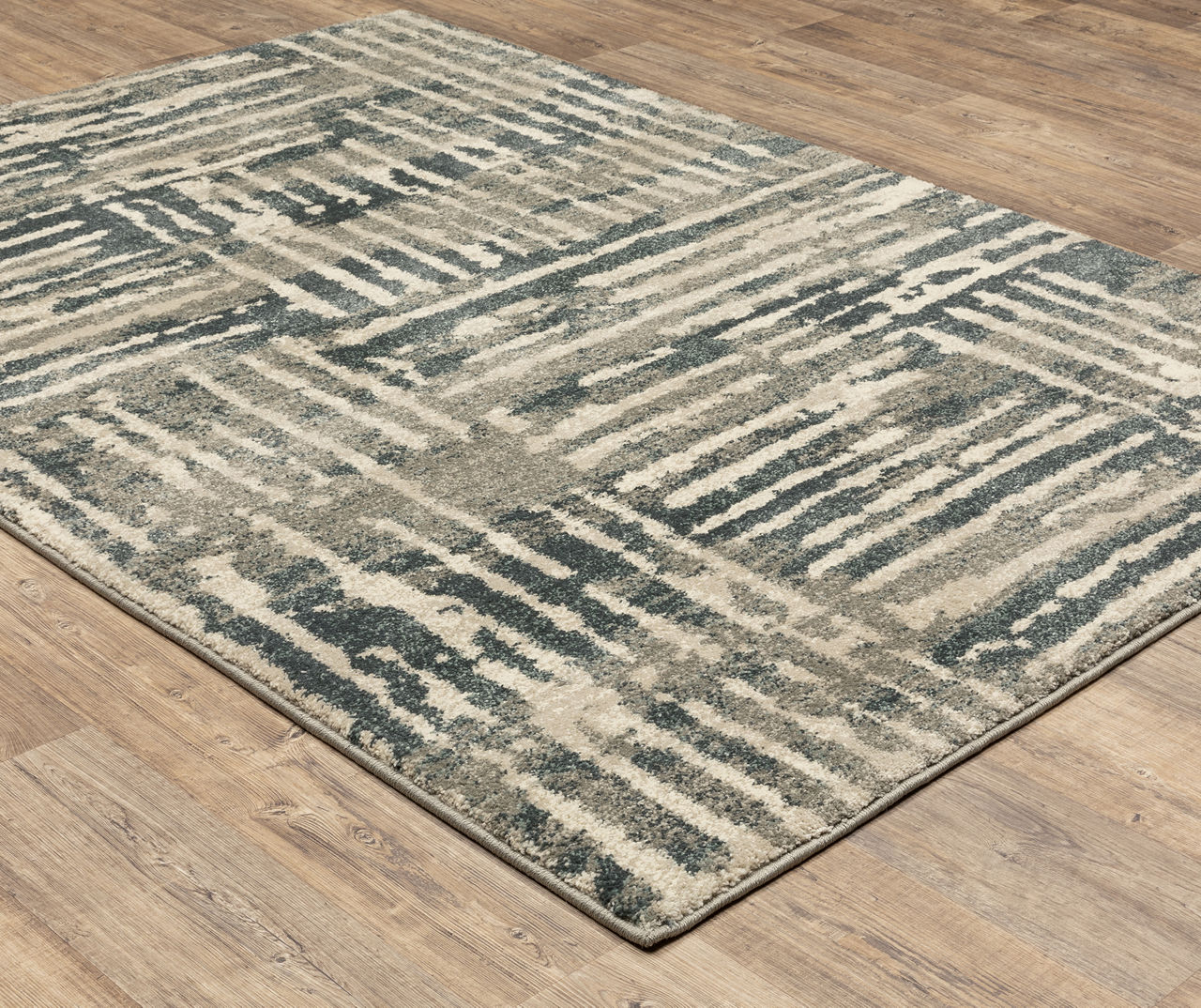 Heather Abstract Stripe Area Rug, (6'7" x 9'2") | Big Lots