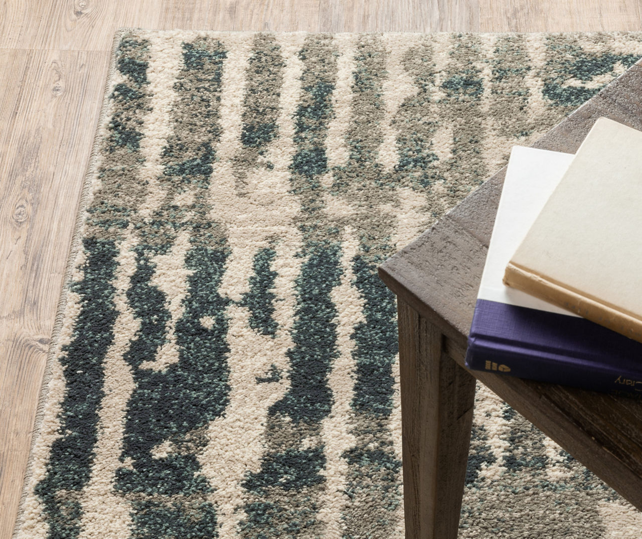 Heather Abstract Stripe Area Rug, (6'7" x 9'2") | Big Lots