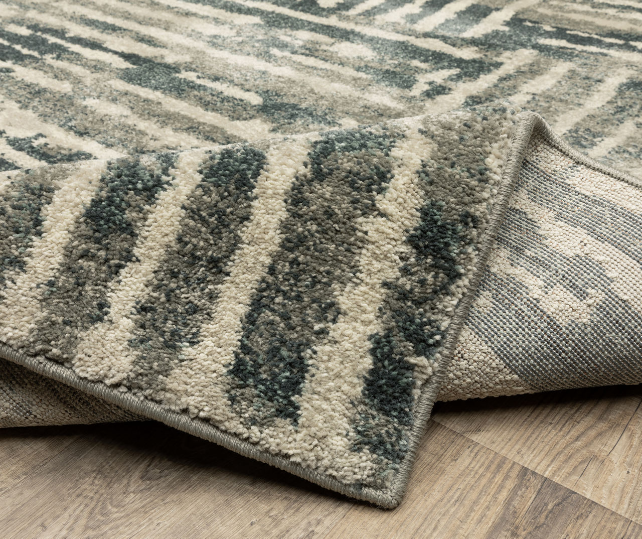 Heather Abstract Stripe Area Rug, (6'7" x 9'2") | Big Lots