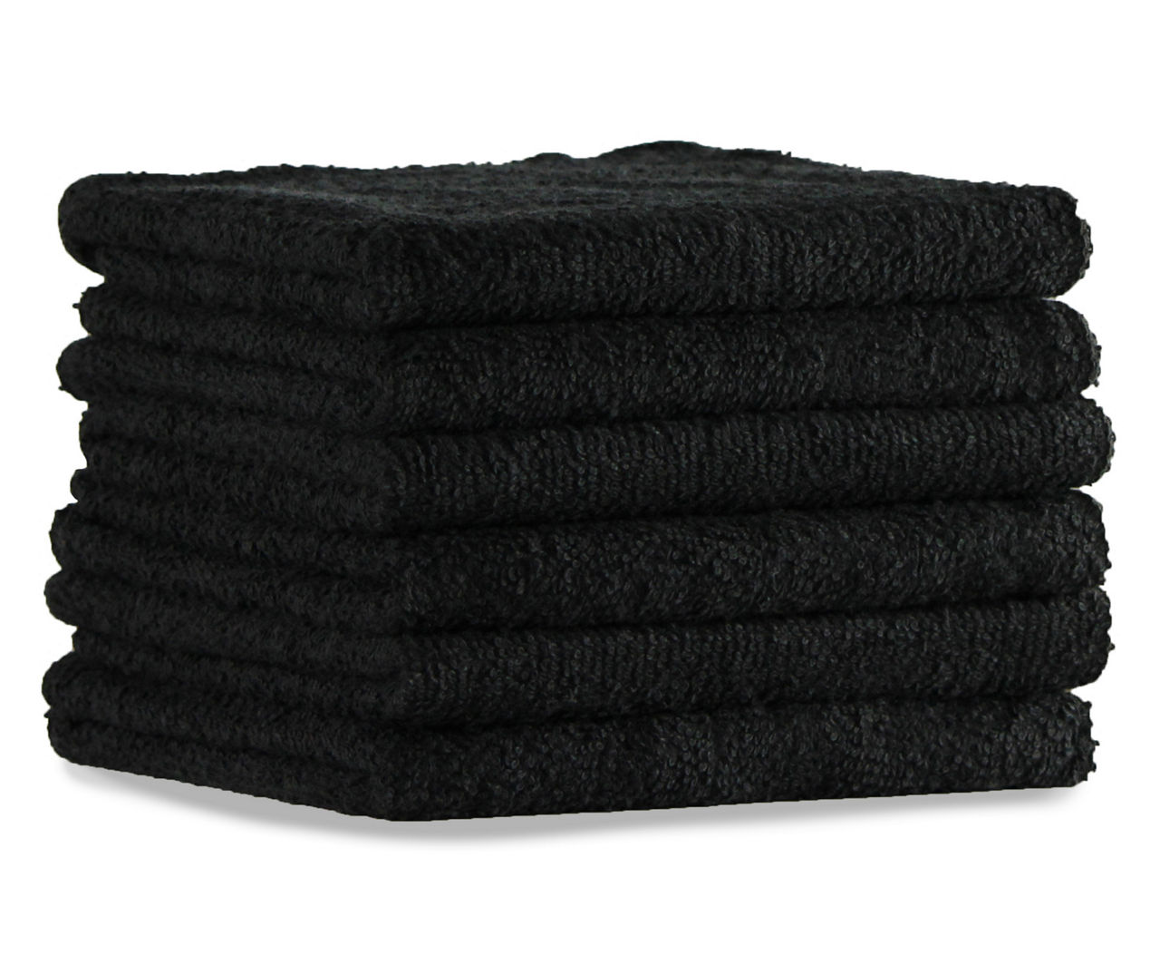 Black Wash Cloths, 6-Pack | Big Lots