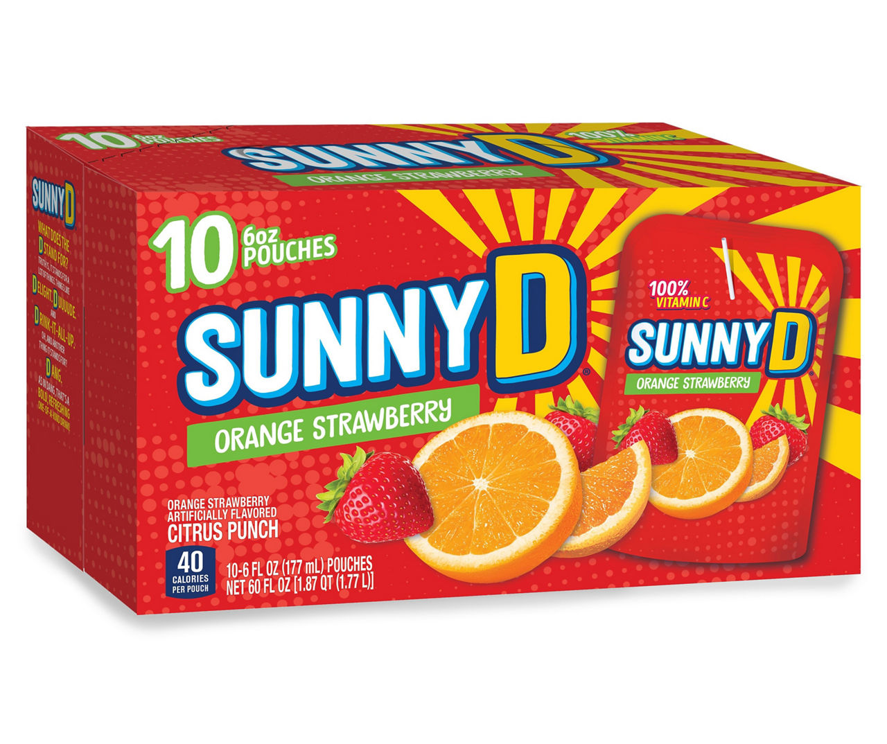SunnyD Orange Strawberry, 10-Count | Big Lots