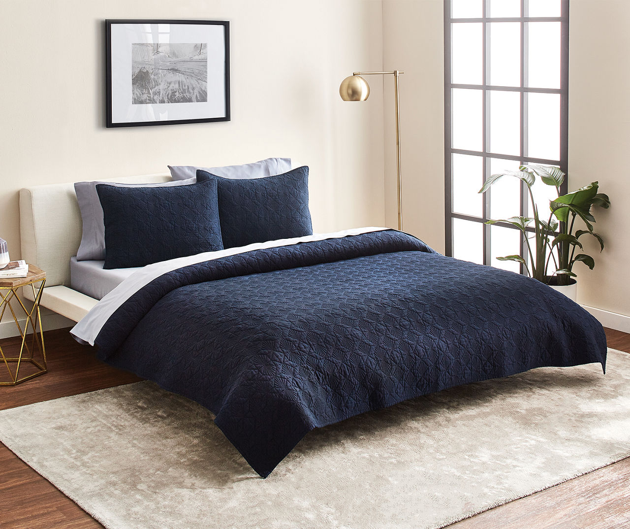 Scott Living Scott Living Diamond 3-Piece Quilt Set | Big Lots