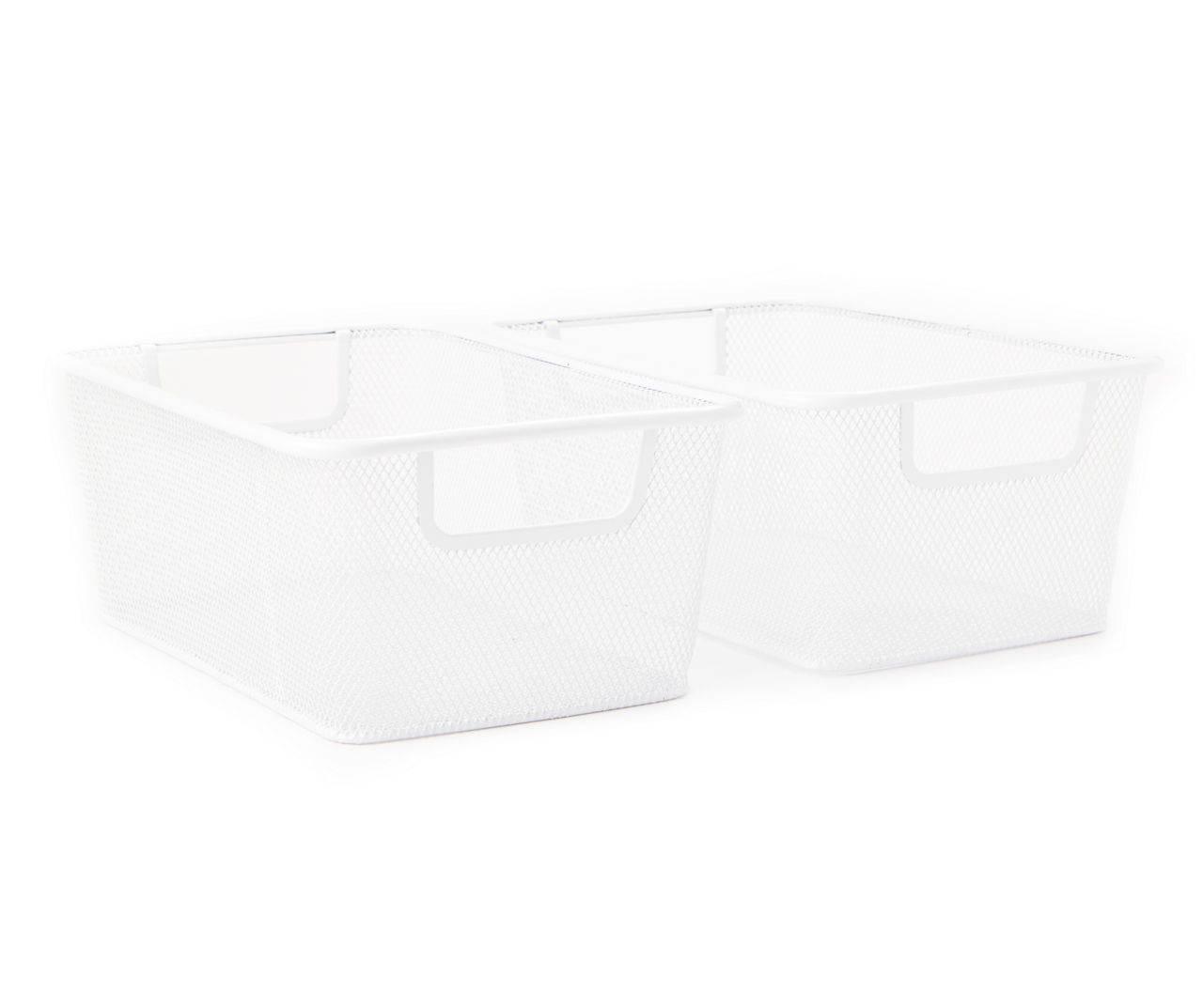White Small Mesh Bins, 2-Pack | Big Lots