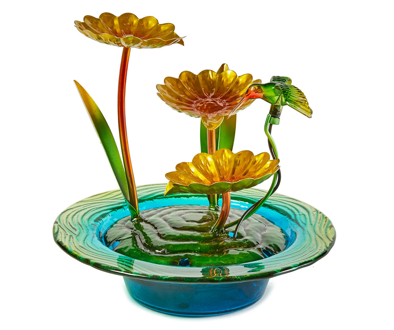 Wilson & Fisher Daisy & Hummingbird Tabletop Fountain | Big Lots