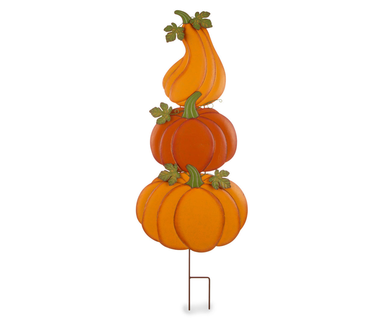 Glitzhome Fall Pumpkin Trio Yard Stake | Big Lots