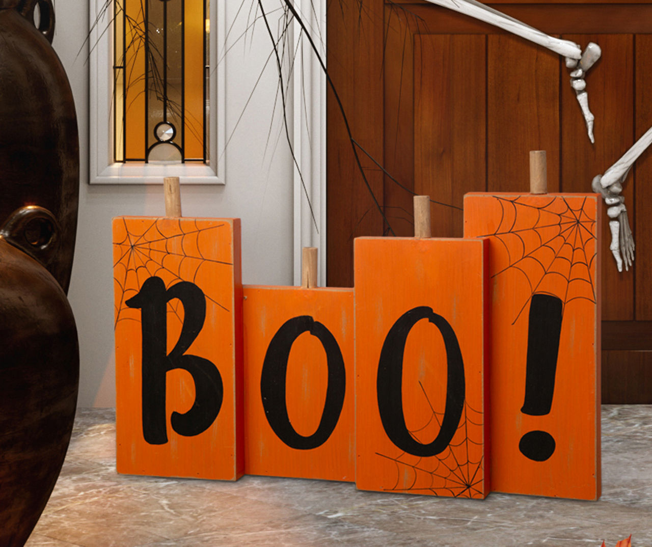 Glitzhome "Boo" Letter Block Décor | Big Lots