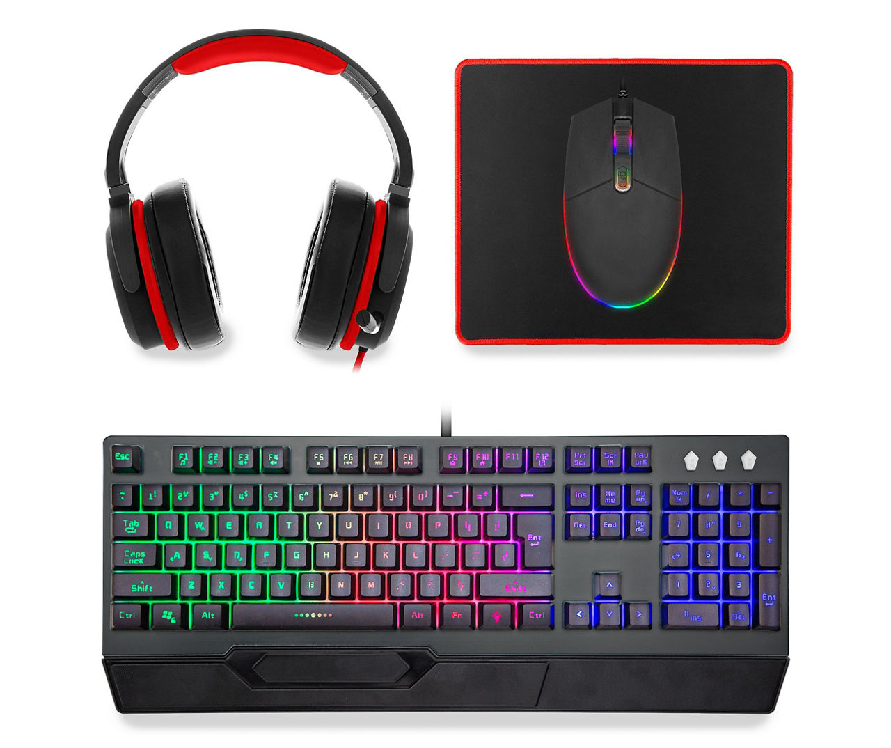 Sentry Wired Gaming Headset, Mouse, Pad & Keyboard Kit | Big Lots