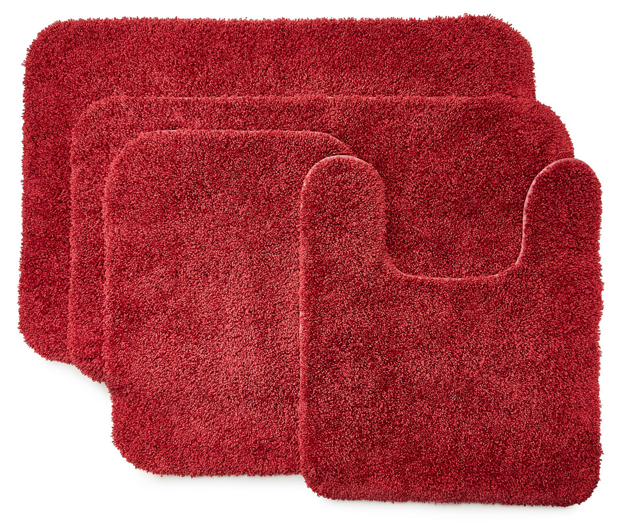 Broyhill Deep Red Contour Bath Rug | Big Lots