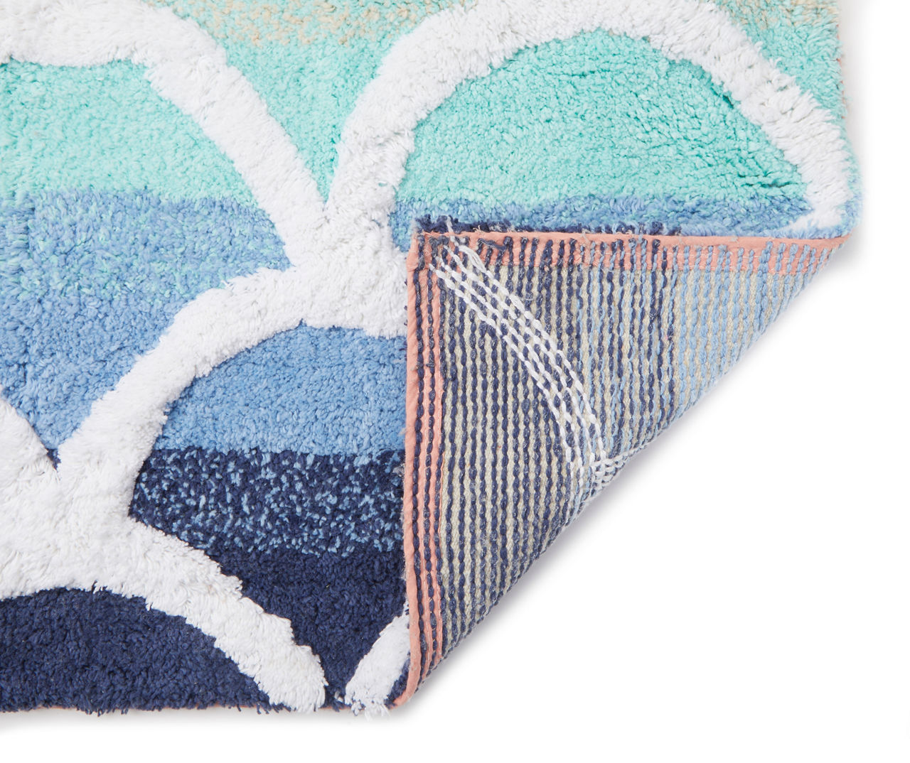 Scalloped Wave Bath Rug | Big Lots