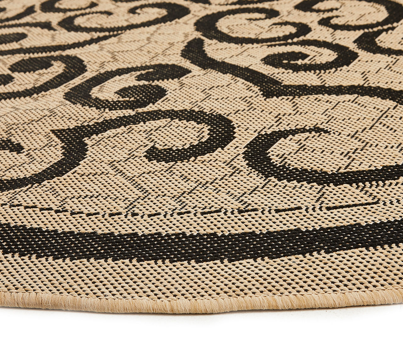 Real Living Oakmont Tan Round Outdoor Area Rug, (6'7") | Big Lots