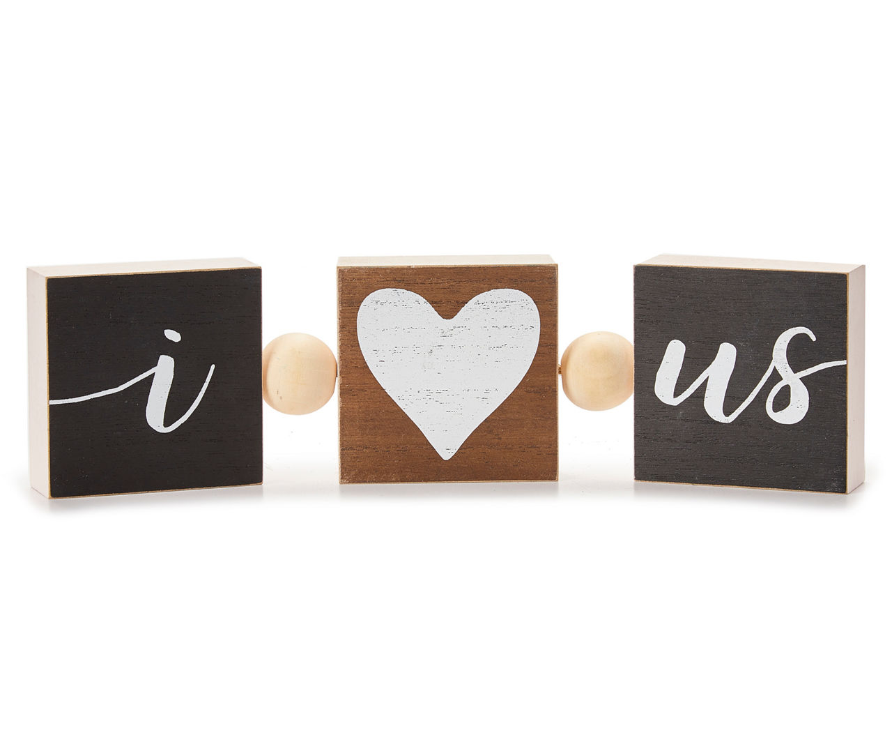 "I Love Us" Block Tabletop Decor | Big Lots