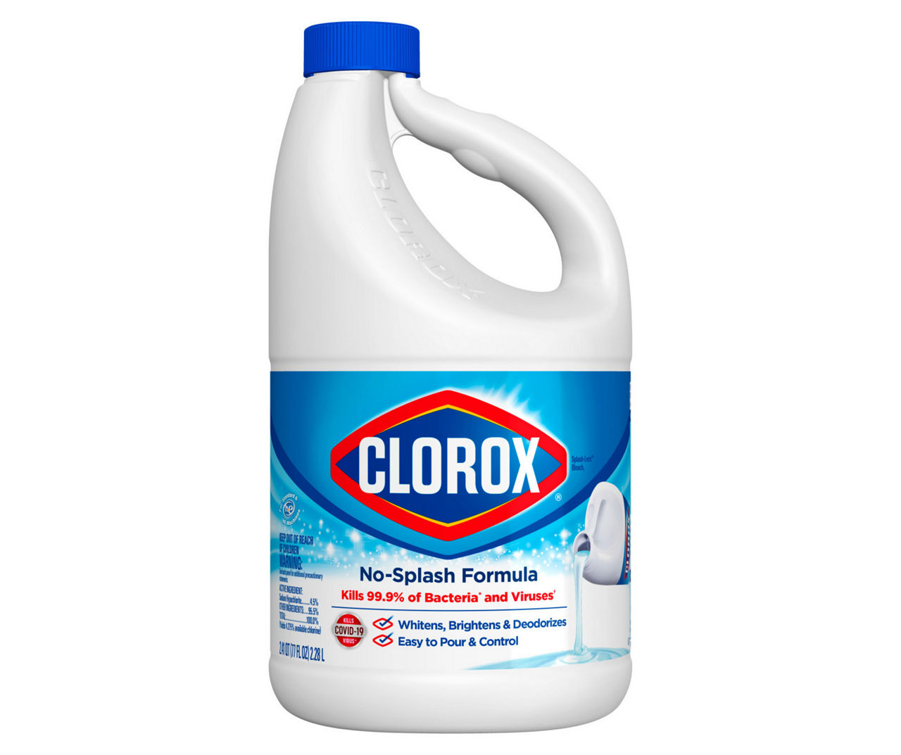 Clorox Regular Splash-Less Bleach, 77 Oz. | Big Lots