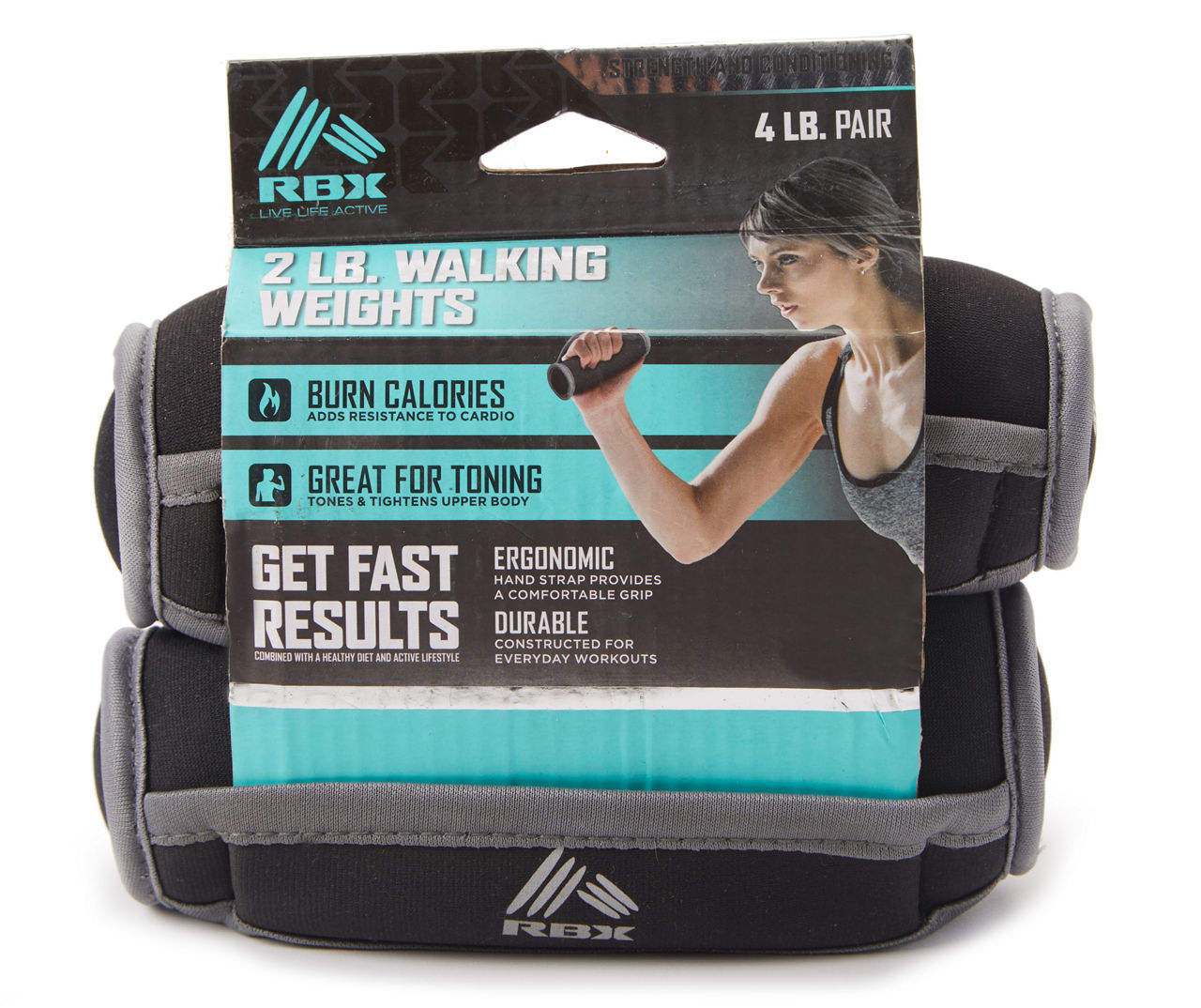Black Walking Weights, 2 Lbs. | Big Lots