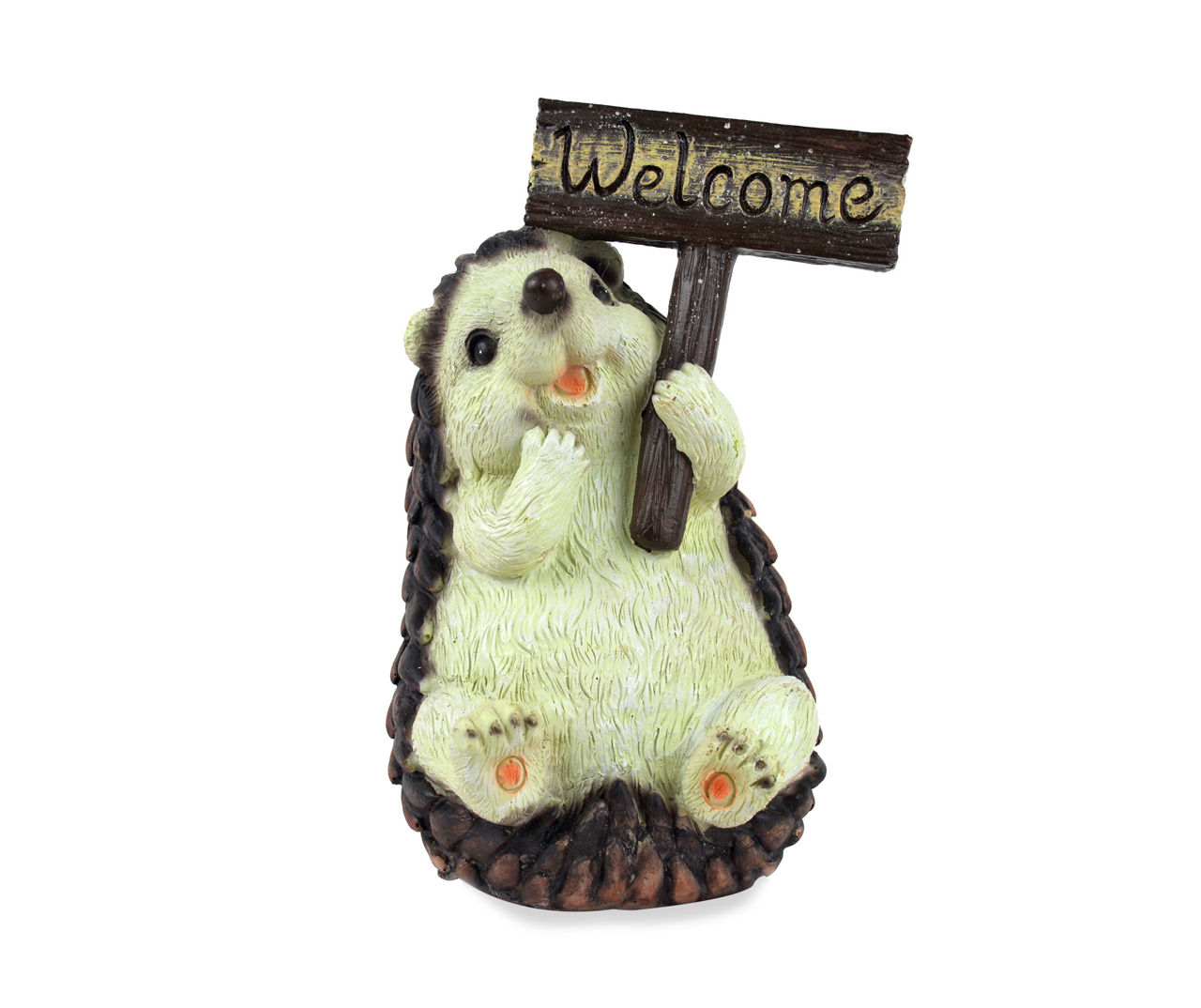 "Welcome" Hedgehog & Sign Statuary, (8.5") | Big Lots