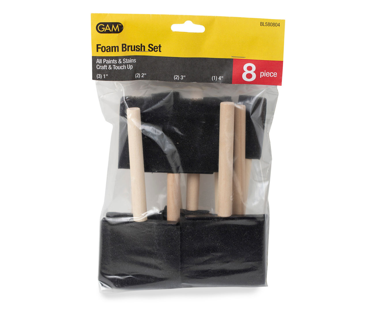 GAM Foam Brush Set, 8-Pack | Big Lots