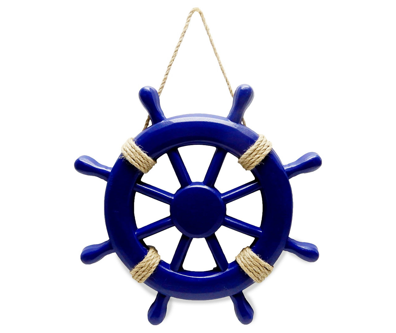 Navy Blue Nautical Ship Wheel Wall Decor | Big Lots