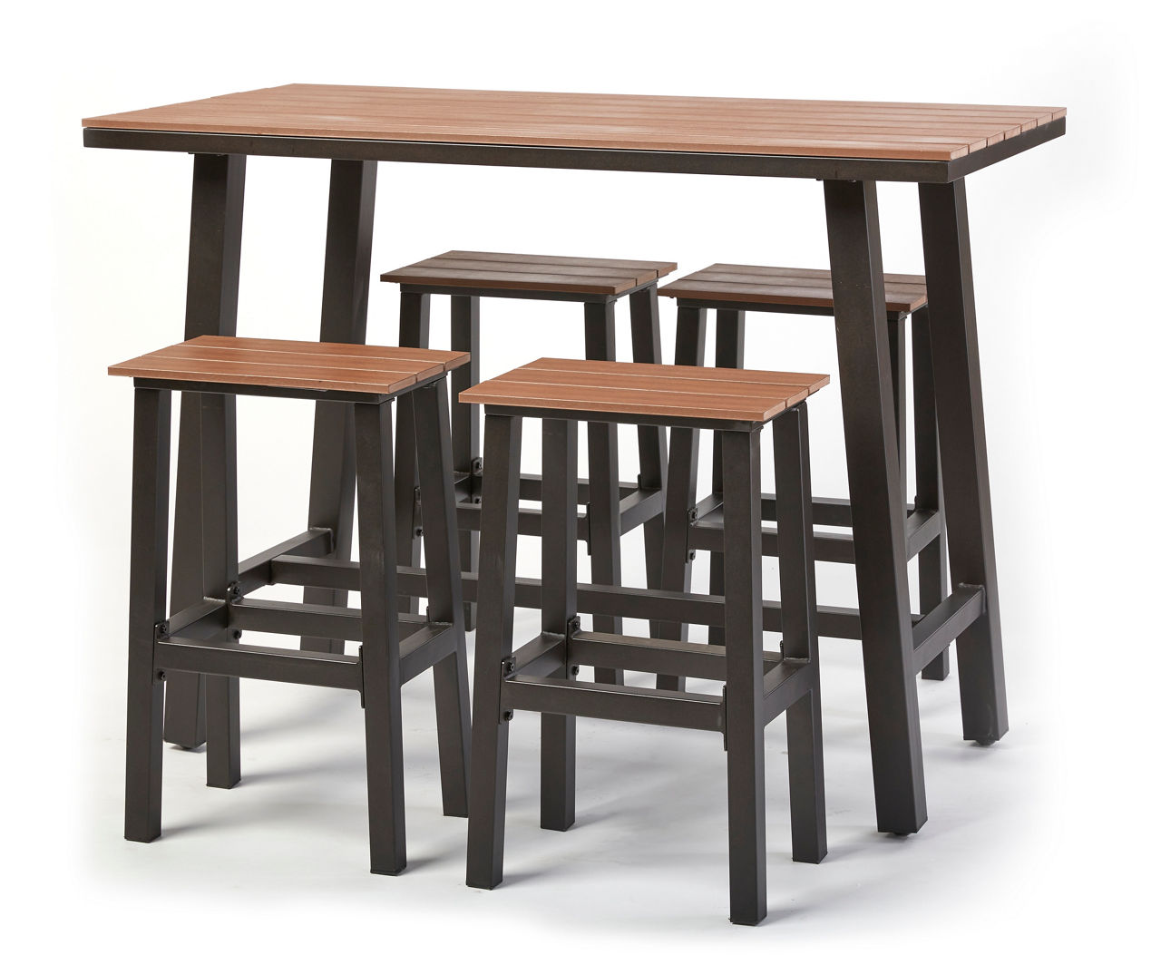 Wood Look 5-Piece High Patio Dining Set | Big Lots