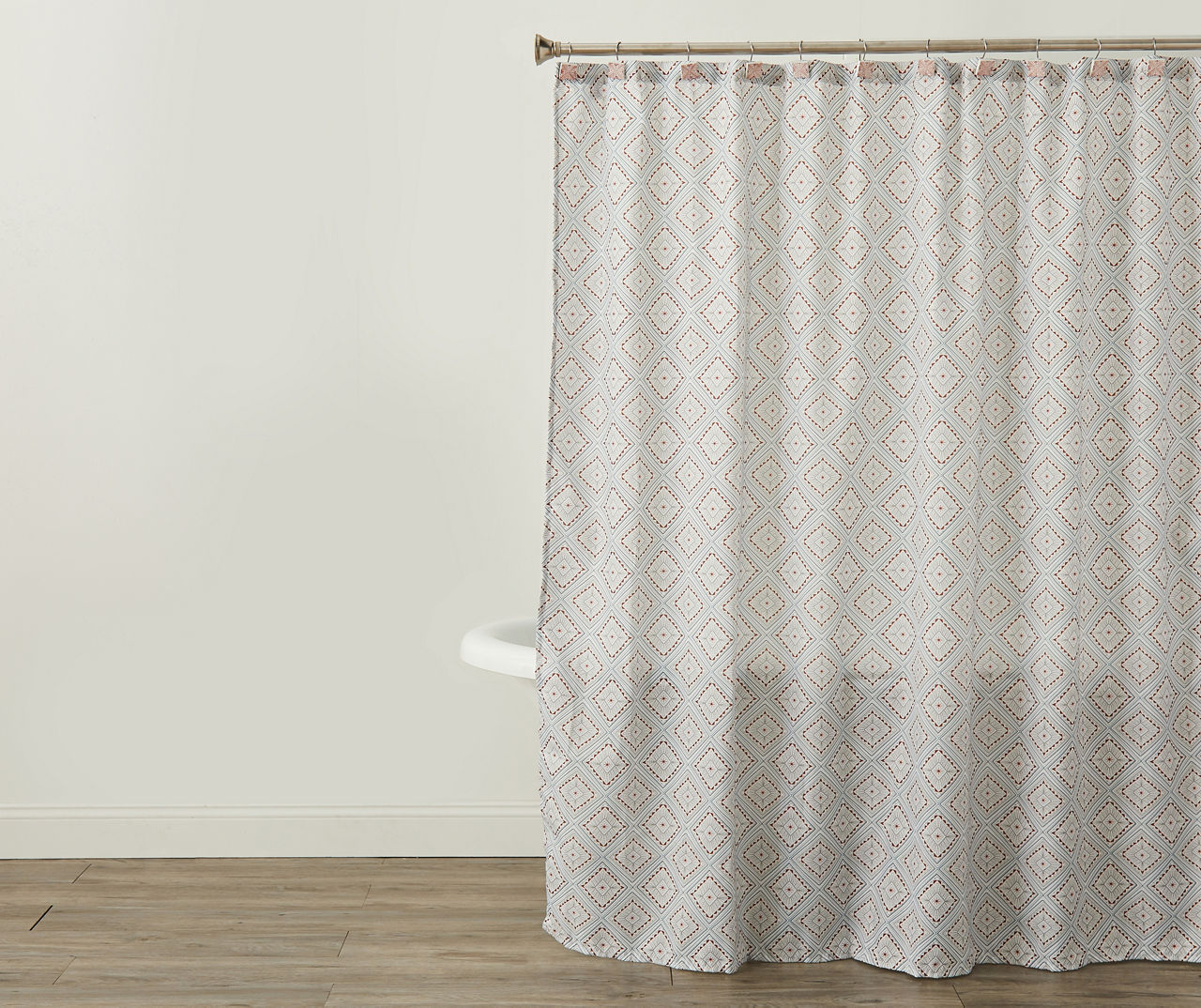 Broyhill Diamond Pattern Shower Curtain Set | Big Lots