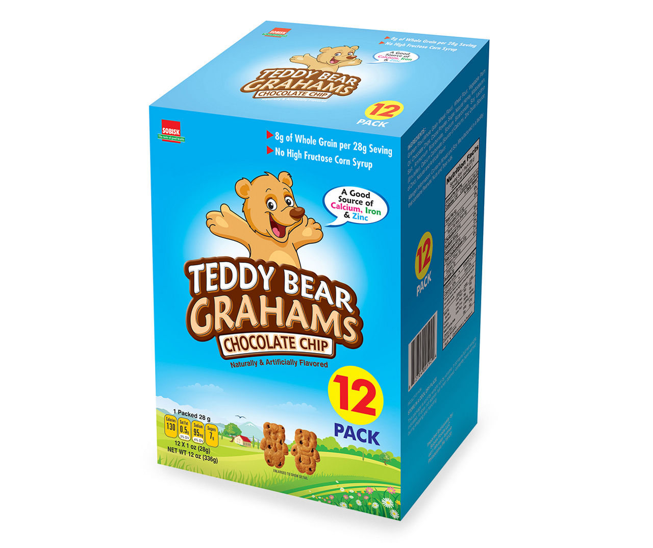 Sobisk Chocolate Chip Teddy Bear Grahams, 12-Pack | Big Lots