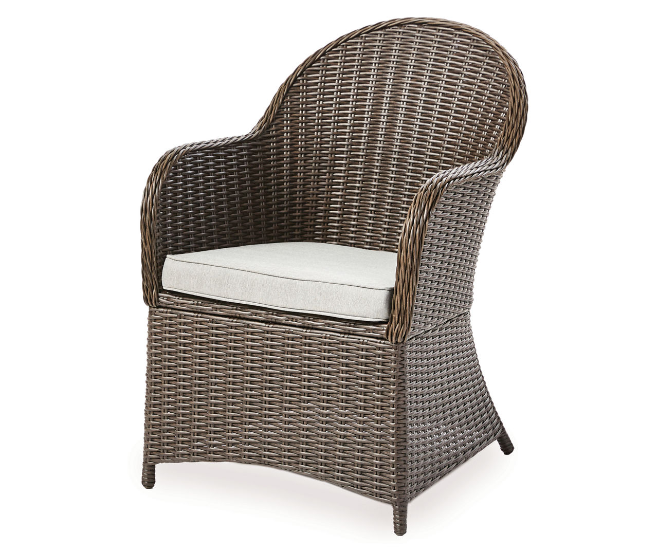 Broyhill Legacy Castle Pines Brown All-Weather Wicker Cushioned Patio ...