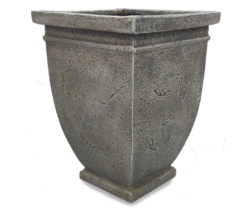 Real Living Gray Square Textured Planter | Big Lots