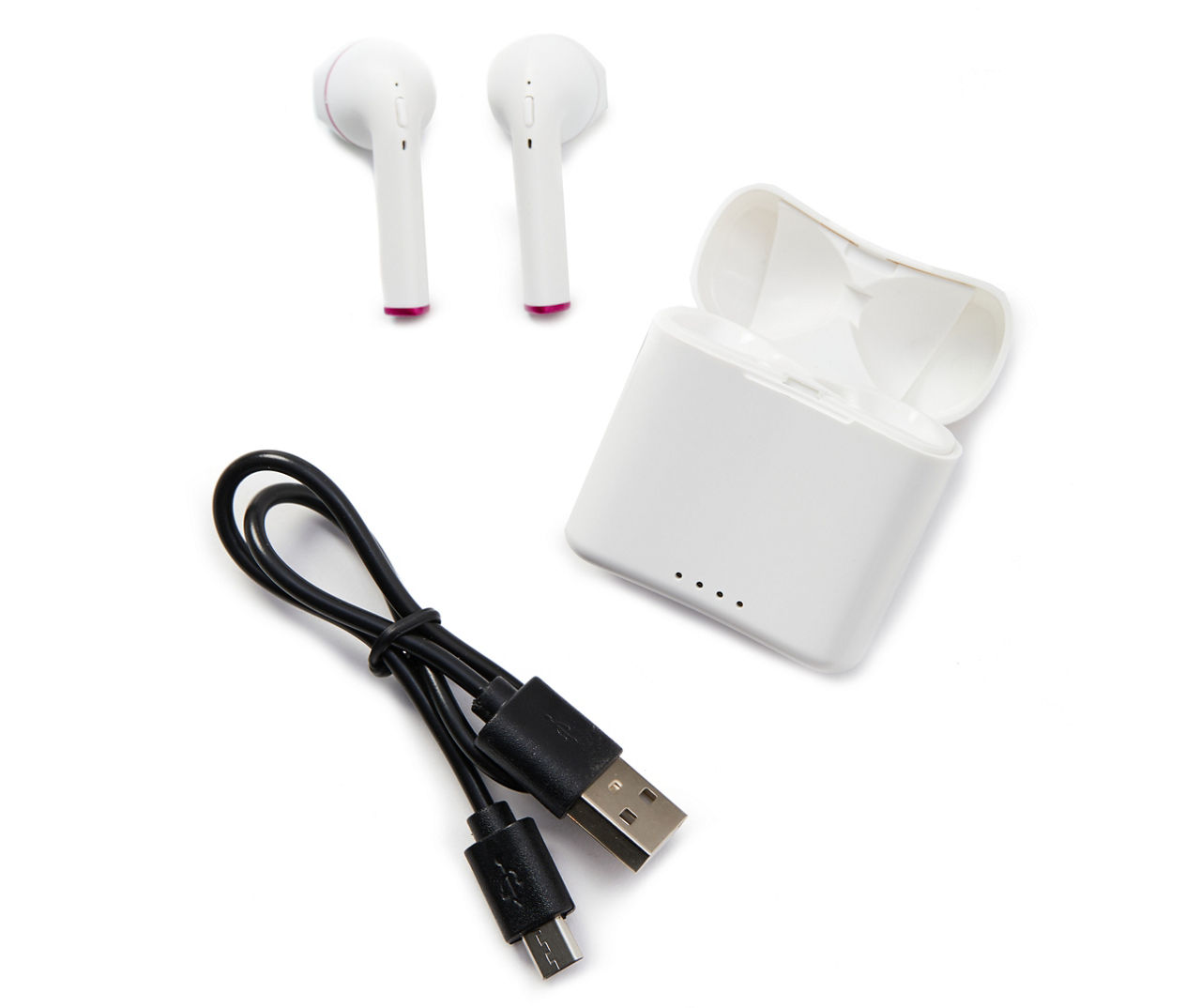 Sentry White & Pink Bluetooth True Wireless Micro Pro Earbuds | Big Lots