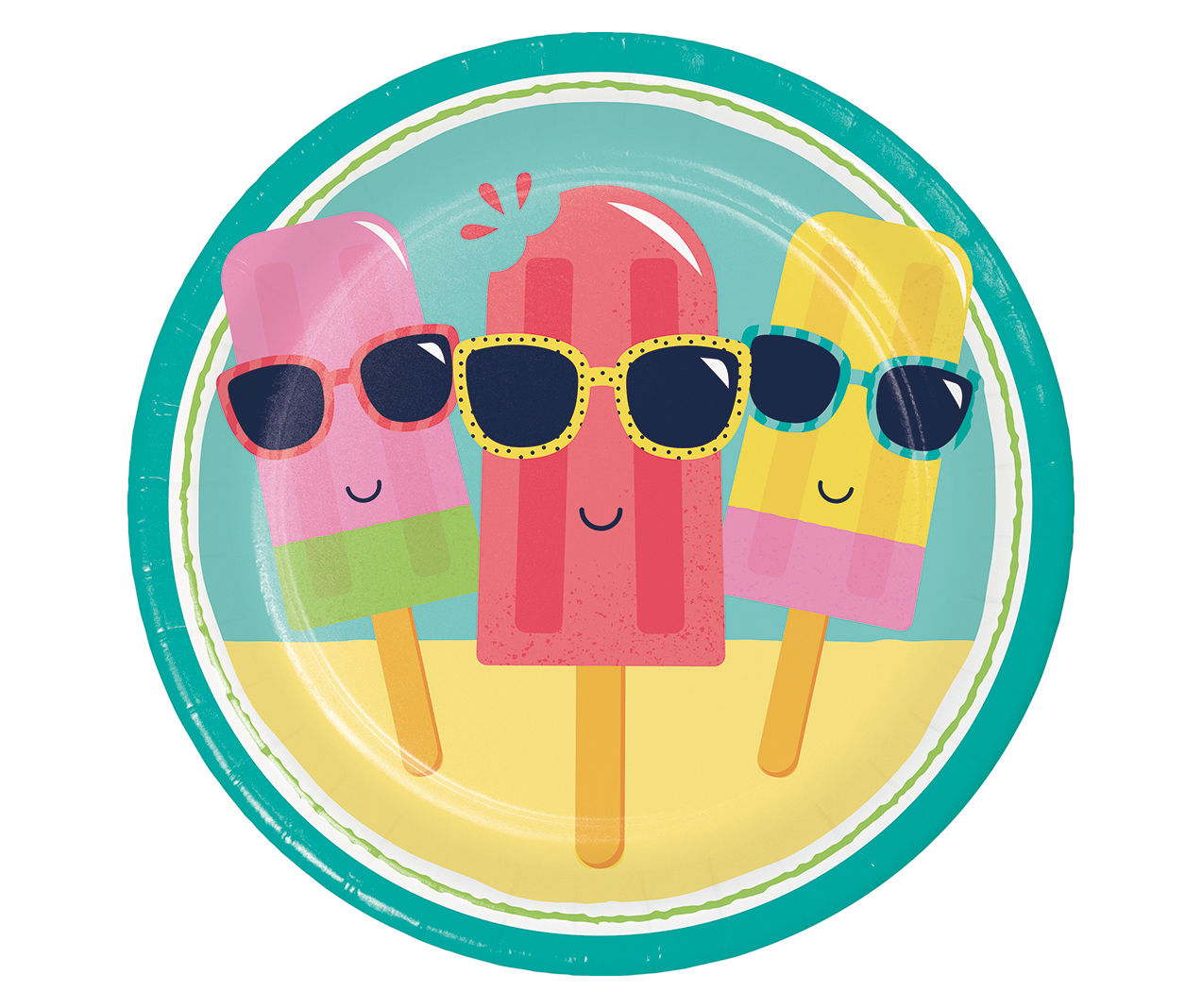 Real Living Popsicle Paper Dinner Plates, 24-Count | Big Lots