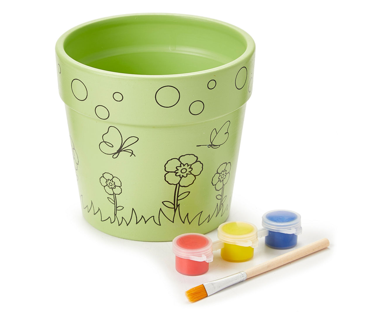 Green Paint Your Own Flower Pot Kit | Big Lots