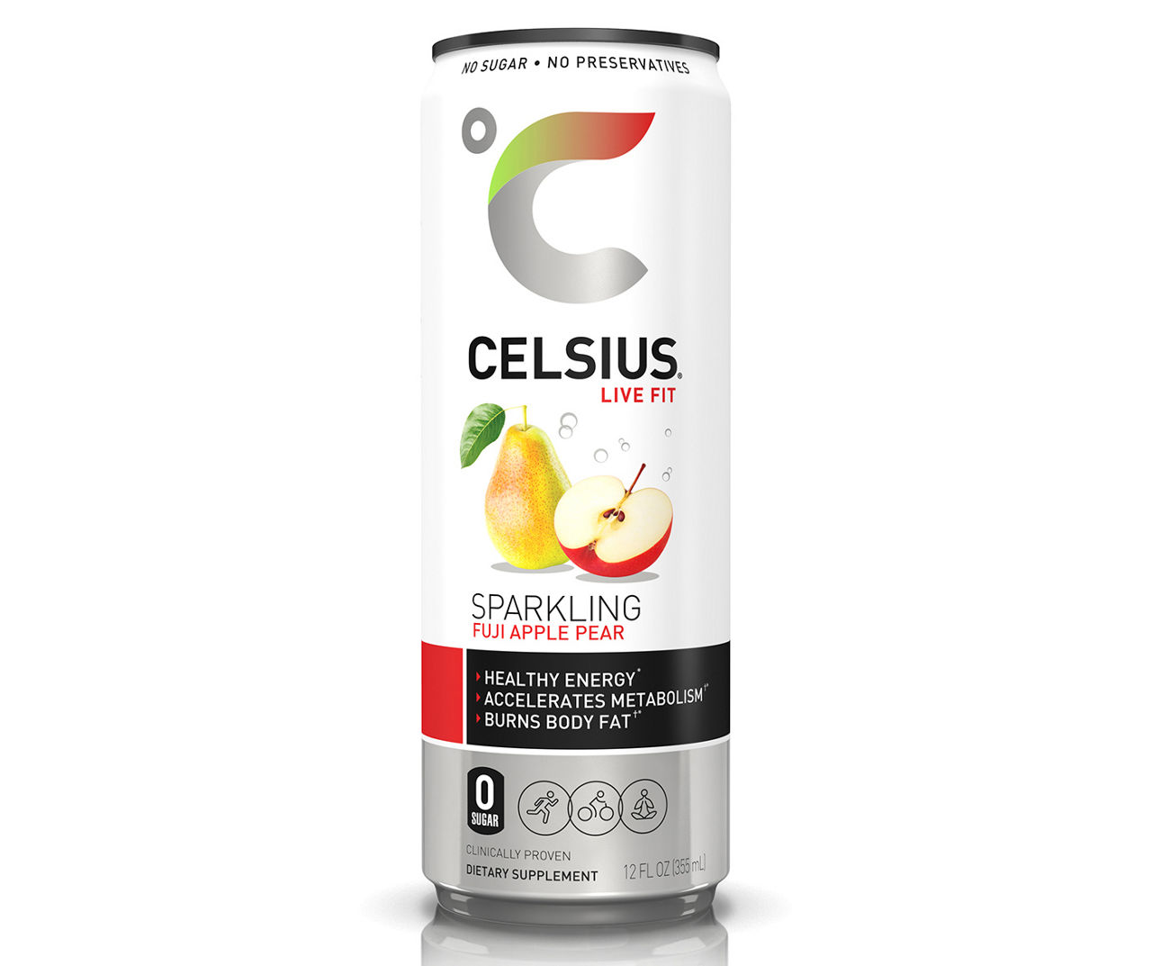 Celsius Sparkling Fuji Apple Pear, 12 Oz. | Big Lots