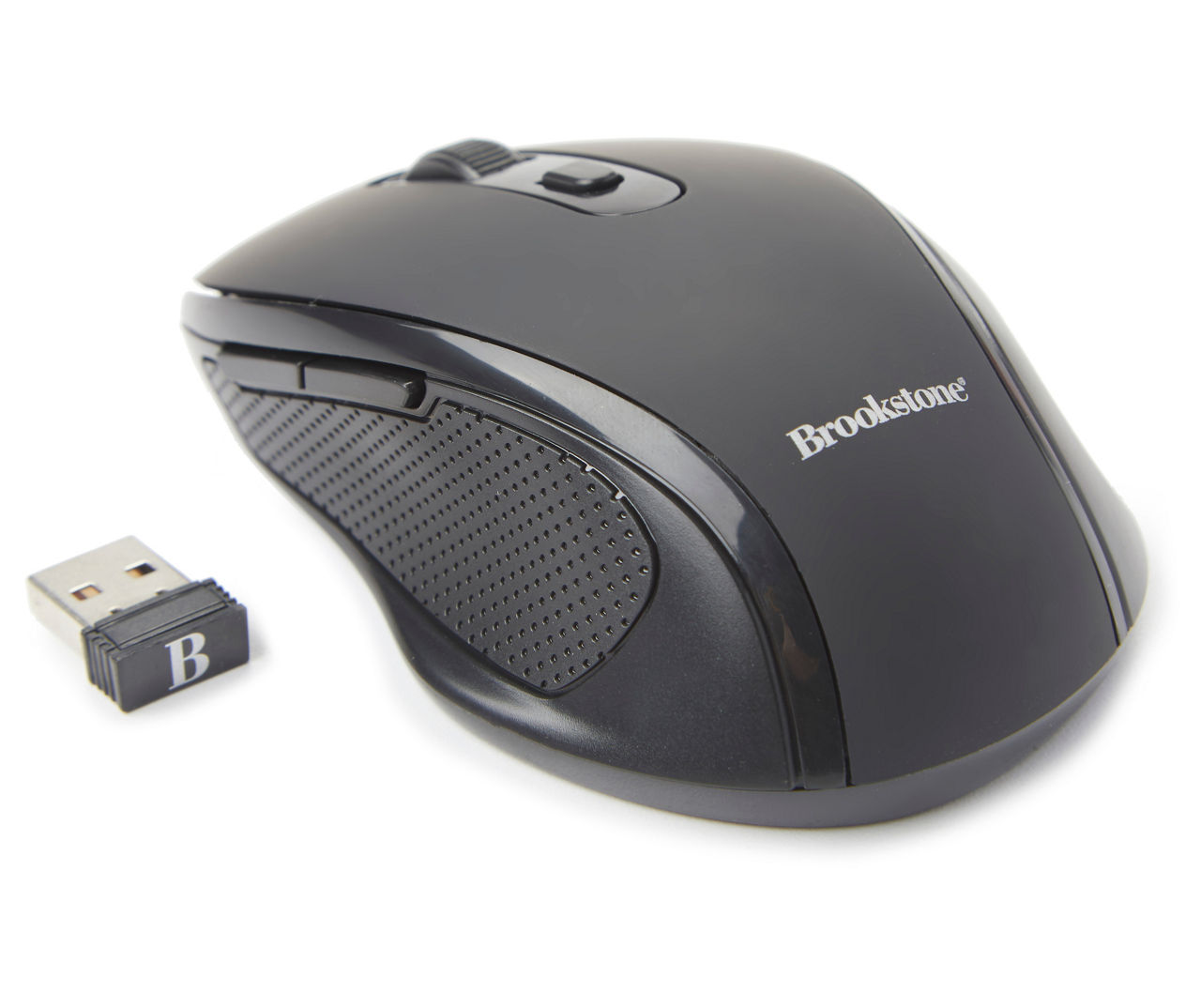 Brookstone Black Wireless Ergonomic Mouse | Big Lots