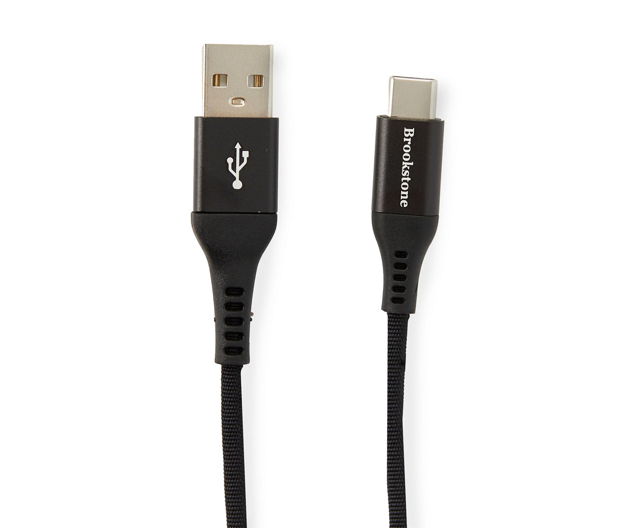 Brookstone Black Metallic USB Type-C 10' Nylon Cable | Big Lots