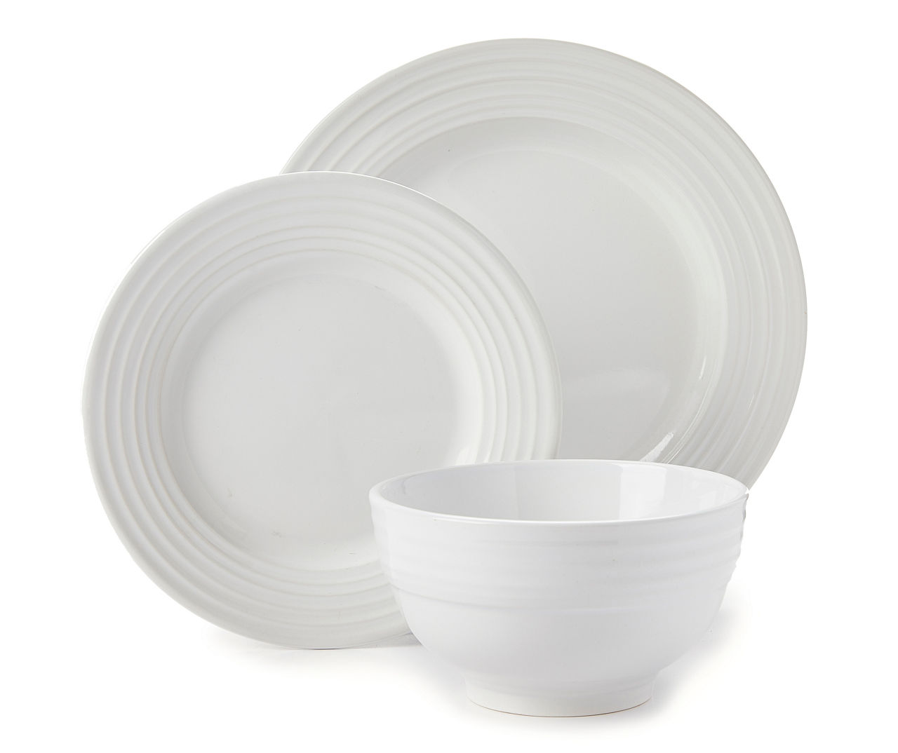 Gibson Home White Plaza Cafe 12-Piece Dinnerware Set | Big Lots