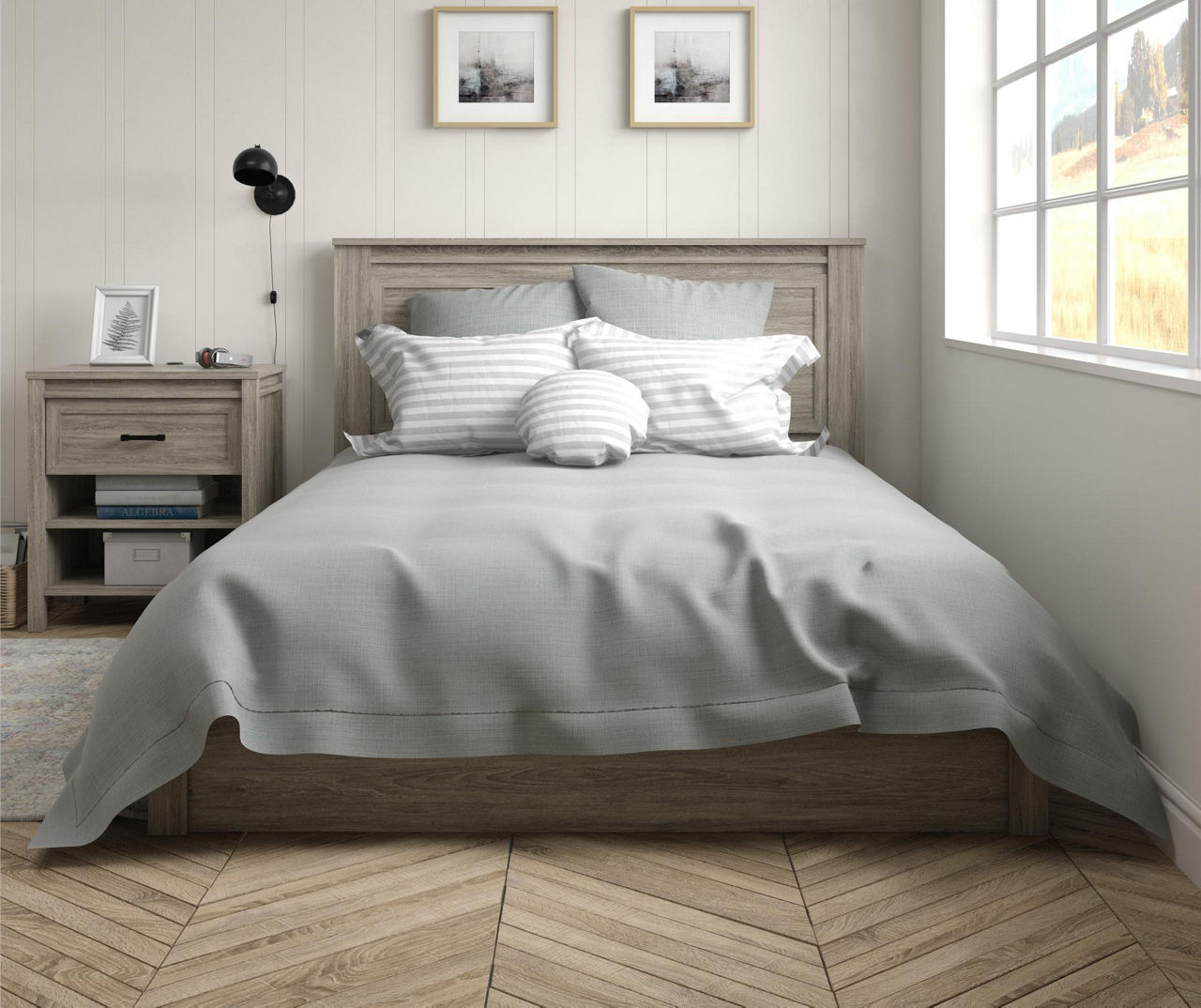 Ameriwood Silverton Oak Full Platform Base | Big Lots