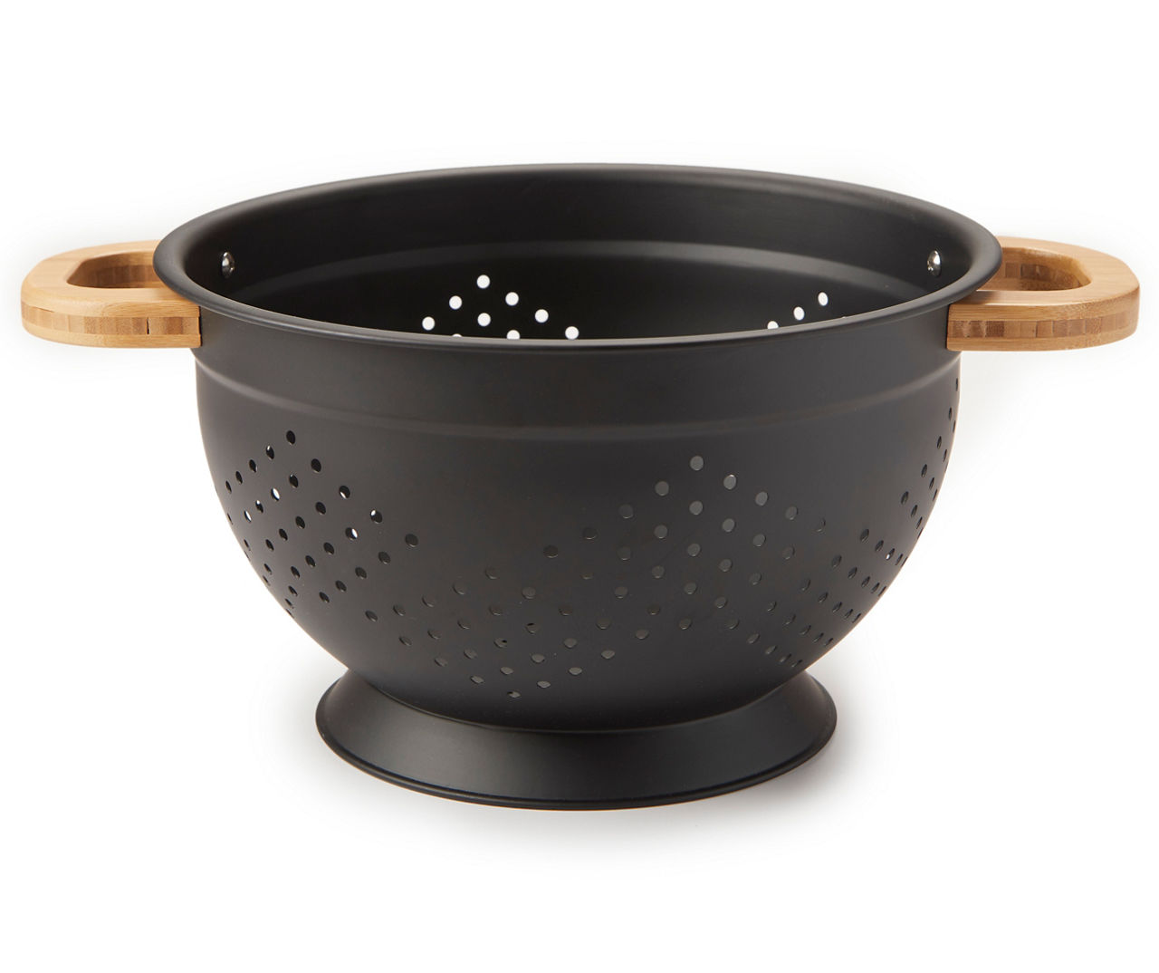 Country Modern Black Metal Colander | Big Lots