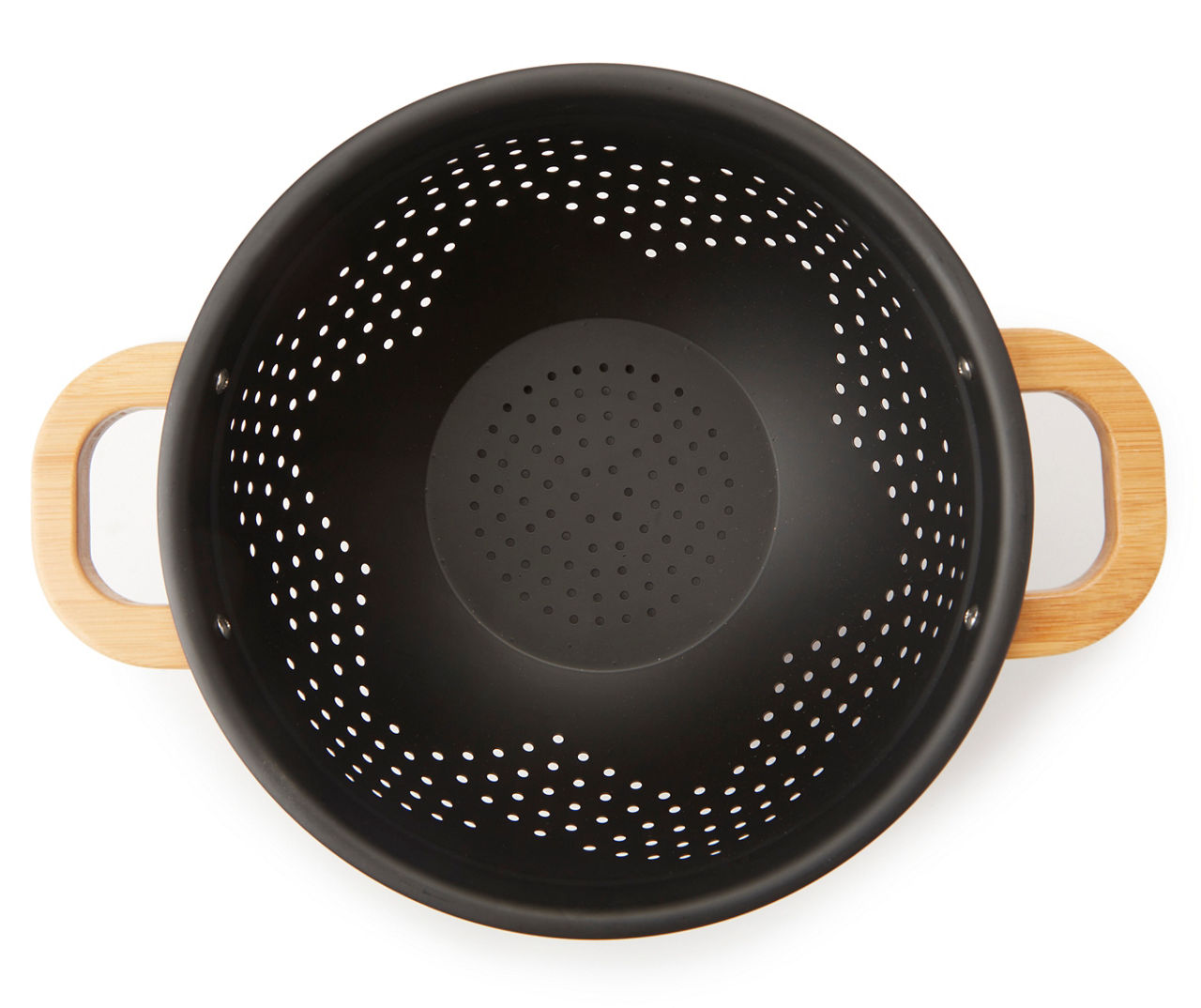 Country Modern Black Metal Colander | Big Lots