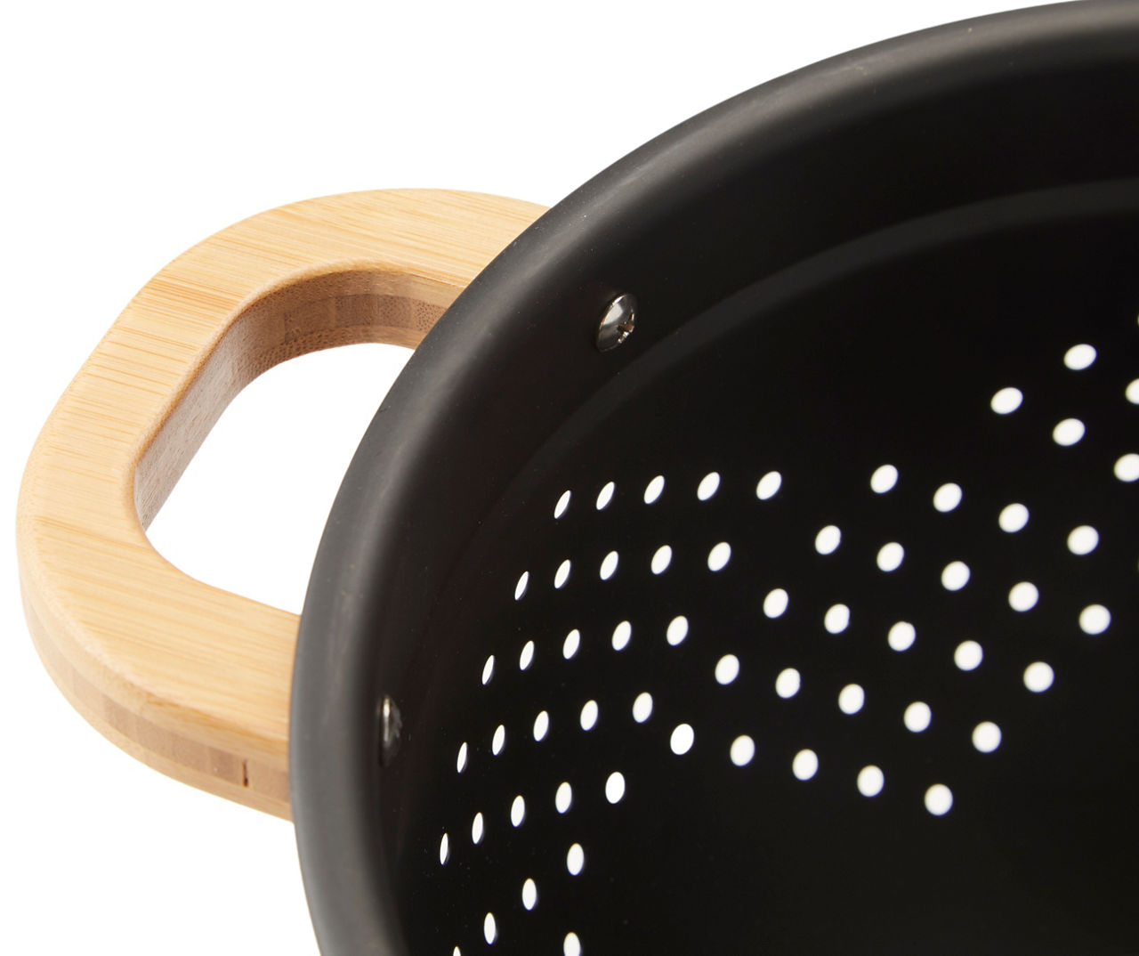 Country Modern Black Metal Colander | Big Lots
