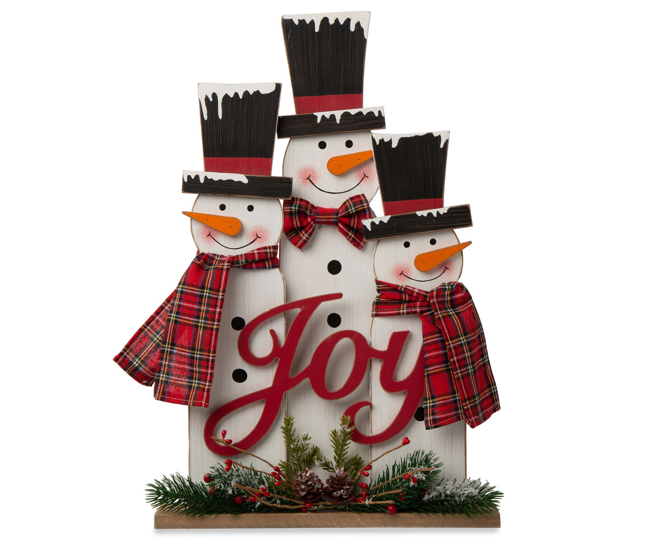 Glitzhome "Joy" Snowman Tabletop Decor | Big Lots