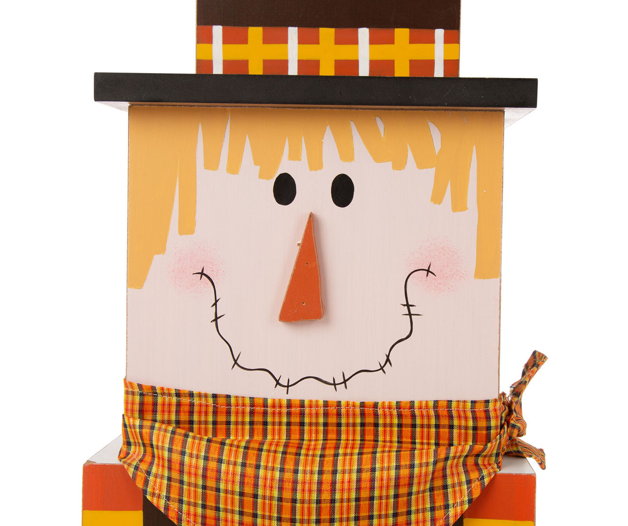 Glitzhome Scarecrow & Snowman Double-Sided Stacking Block Decor | Big Lots