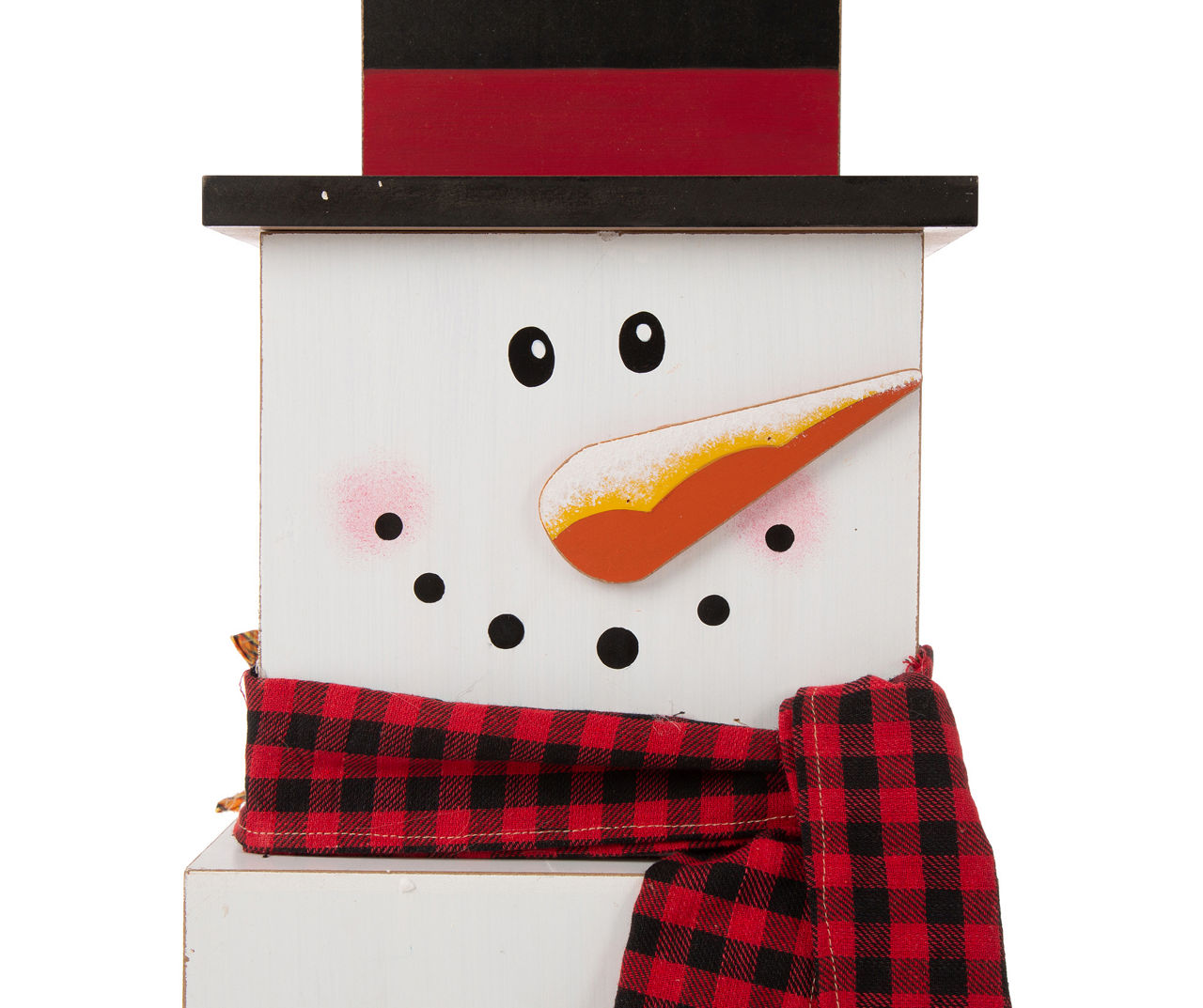 Glitzhome Scarecrow & Snowman Double-Sided Stacking Block Decor | Big Lots