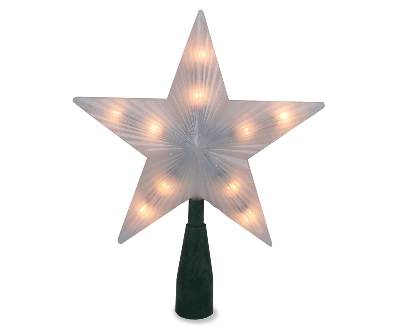 Northlight Frosted Star Light-Up Tree Topper | Big Lots