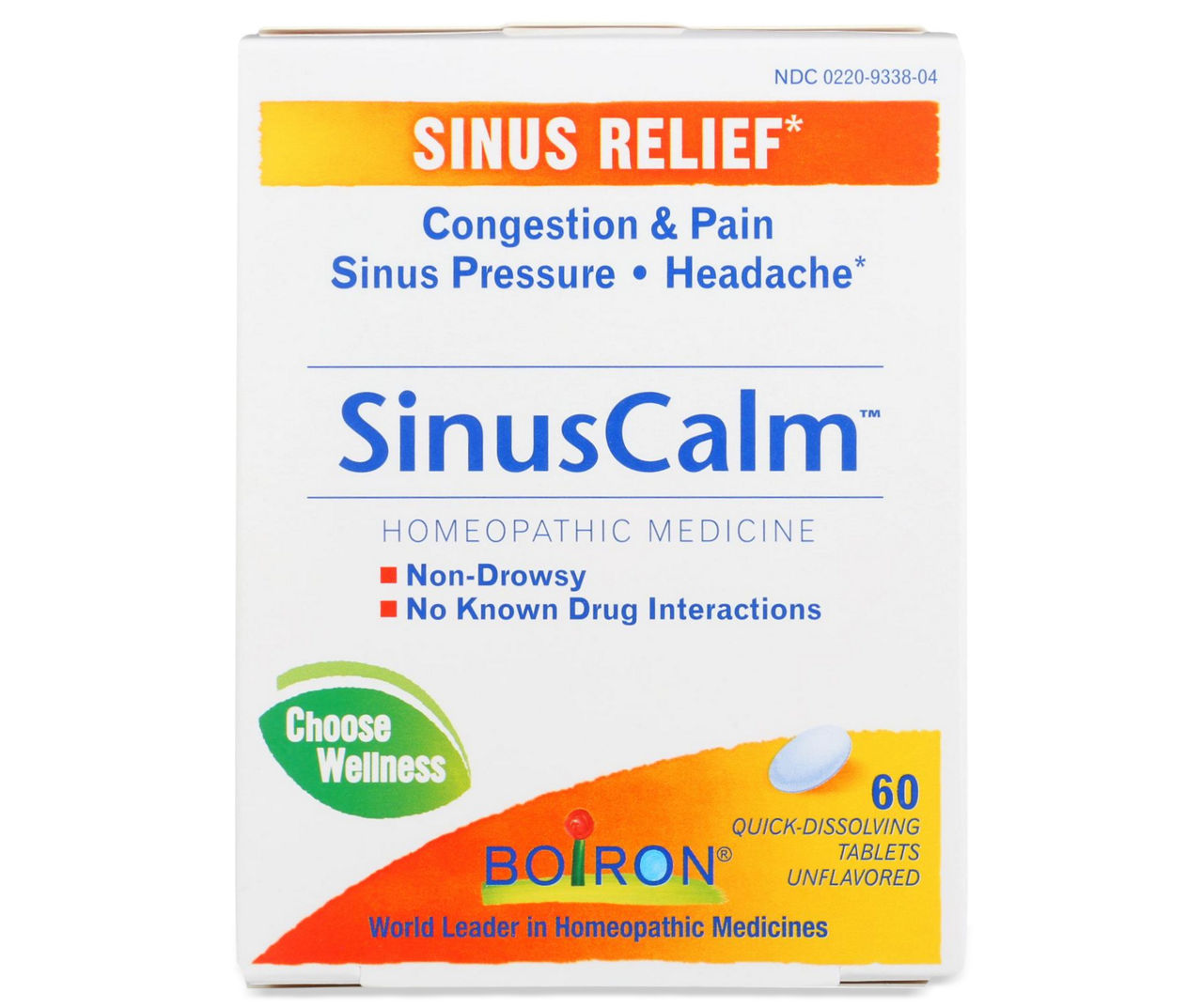 Boiron Sinus Calm Sinus Relief, 60 Tab Box | Big Lots