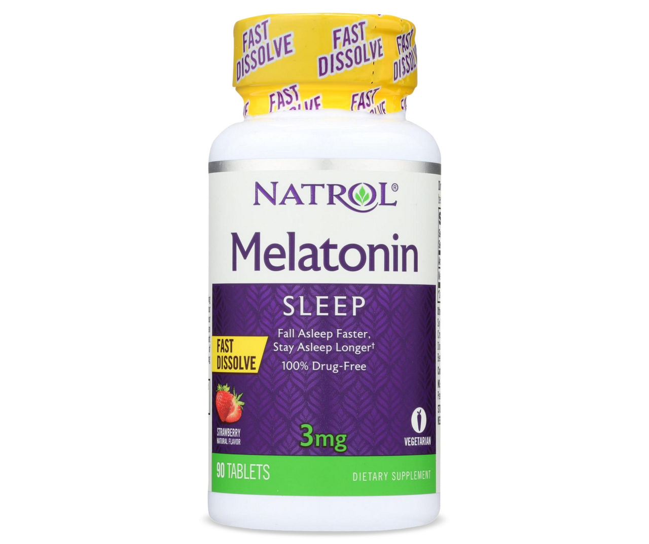 Natrol Melatonin Fast Dissolve Strawberry, 90 Tab Bottle | Big Lots