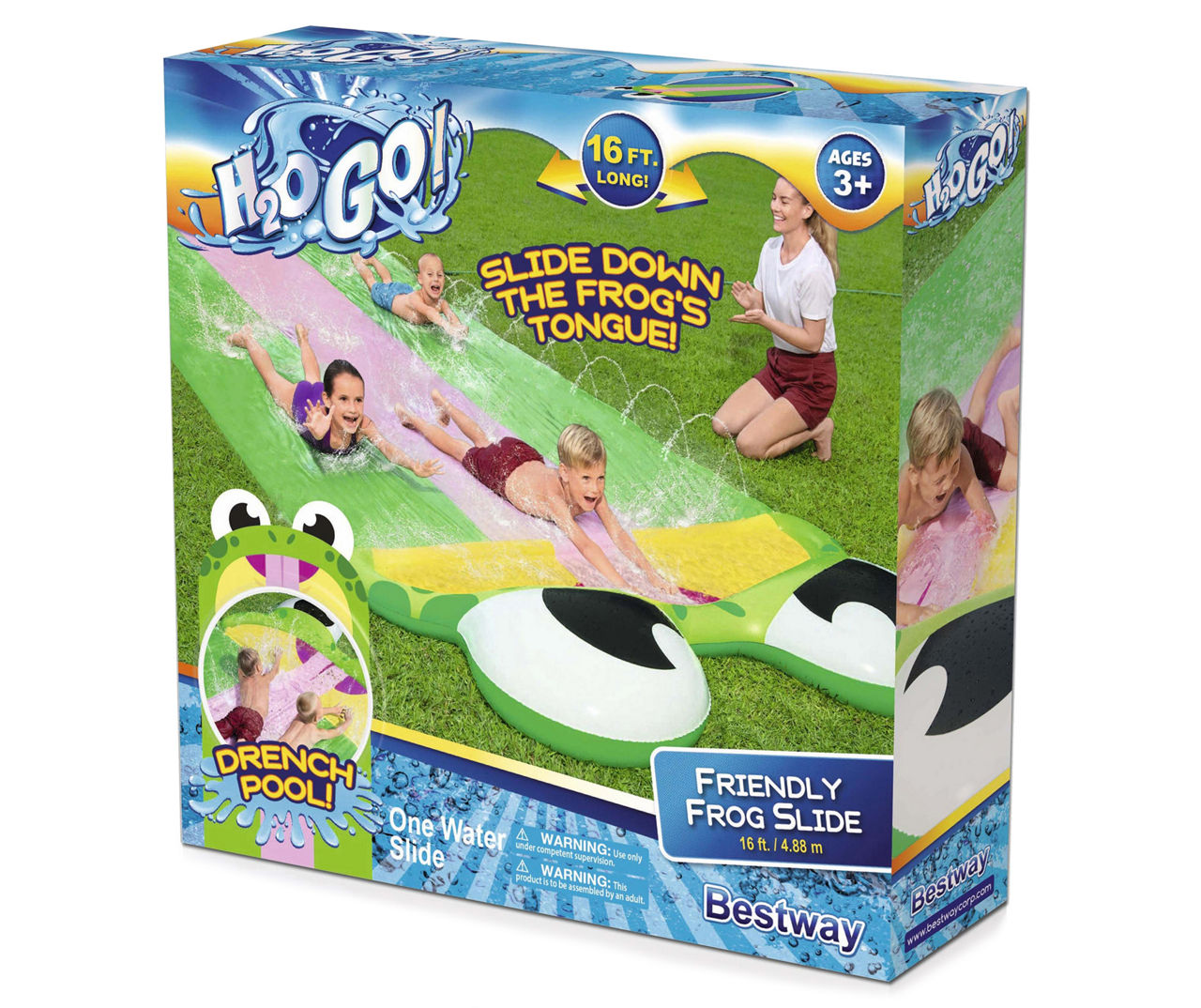 Bestway H2O Go! Friendly Frog Water Slide | Big Lots