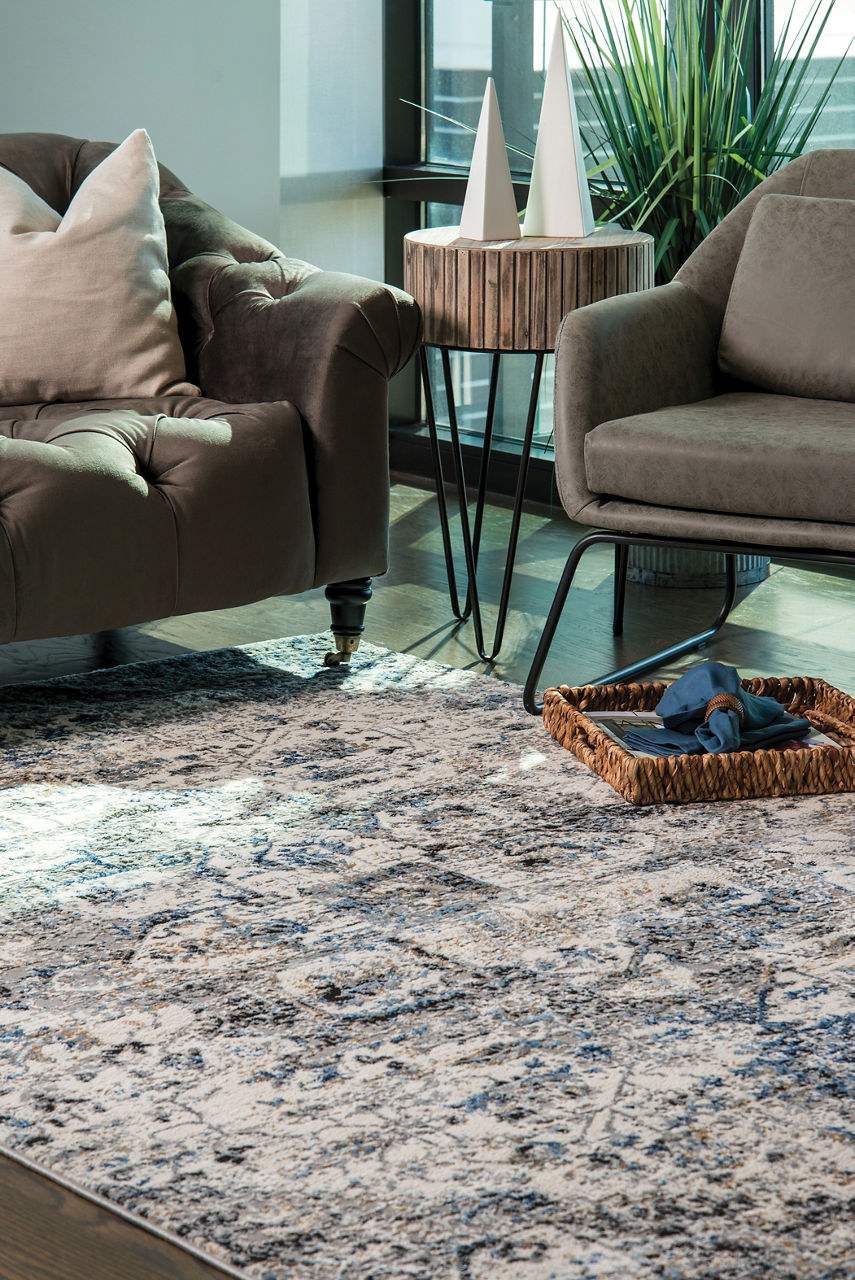 Eternity Gray Area Rug 5 x 7
