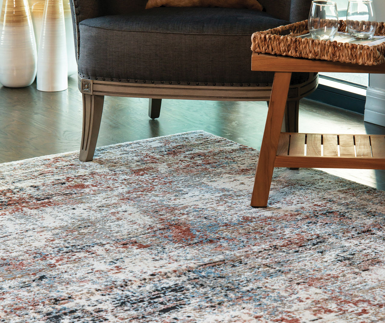 Real Living Eternity Crimson Area Rug, (6'7" x 9') | Big Lots