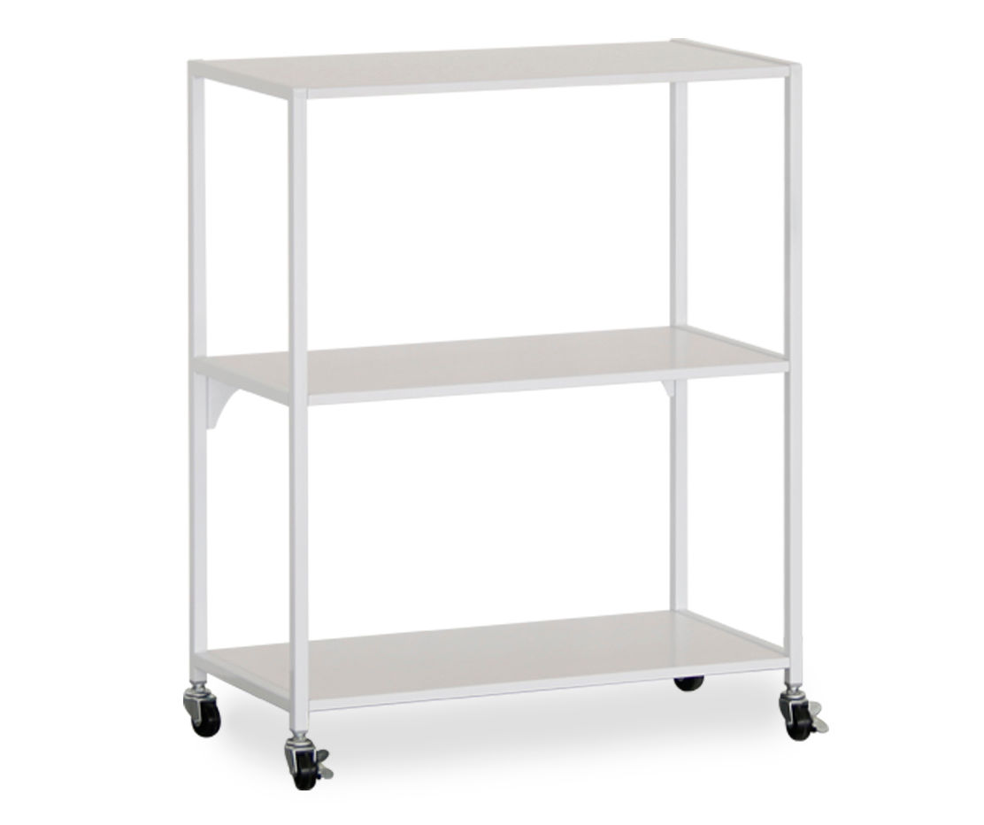 Real Living Free Spirit White 3-Tier Rolling Cart | Big Lots