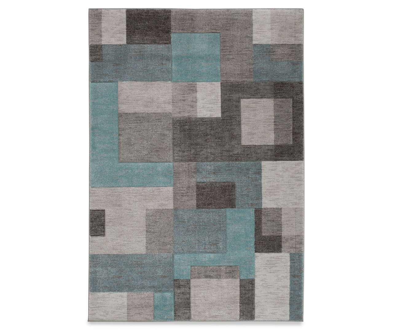 Real Living Gray & Aqua Rendor Accent Rug, (30” x 45”) | Big Lots